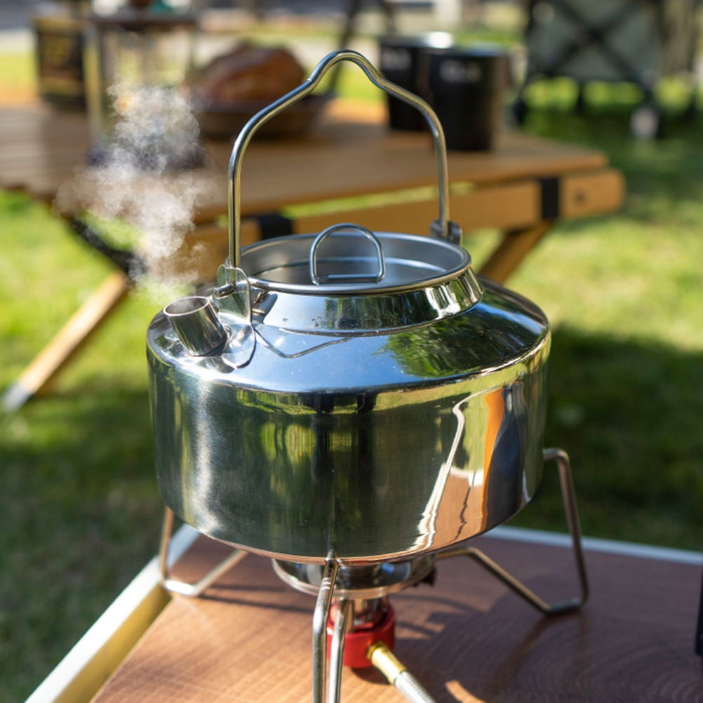 GOOHOCHY Compact Stainless Steel Kettle 1Pcs for Boiling Water on Self ...