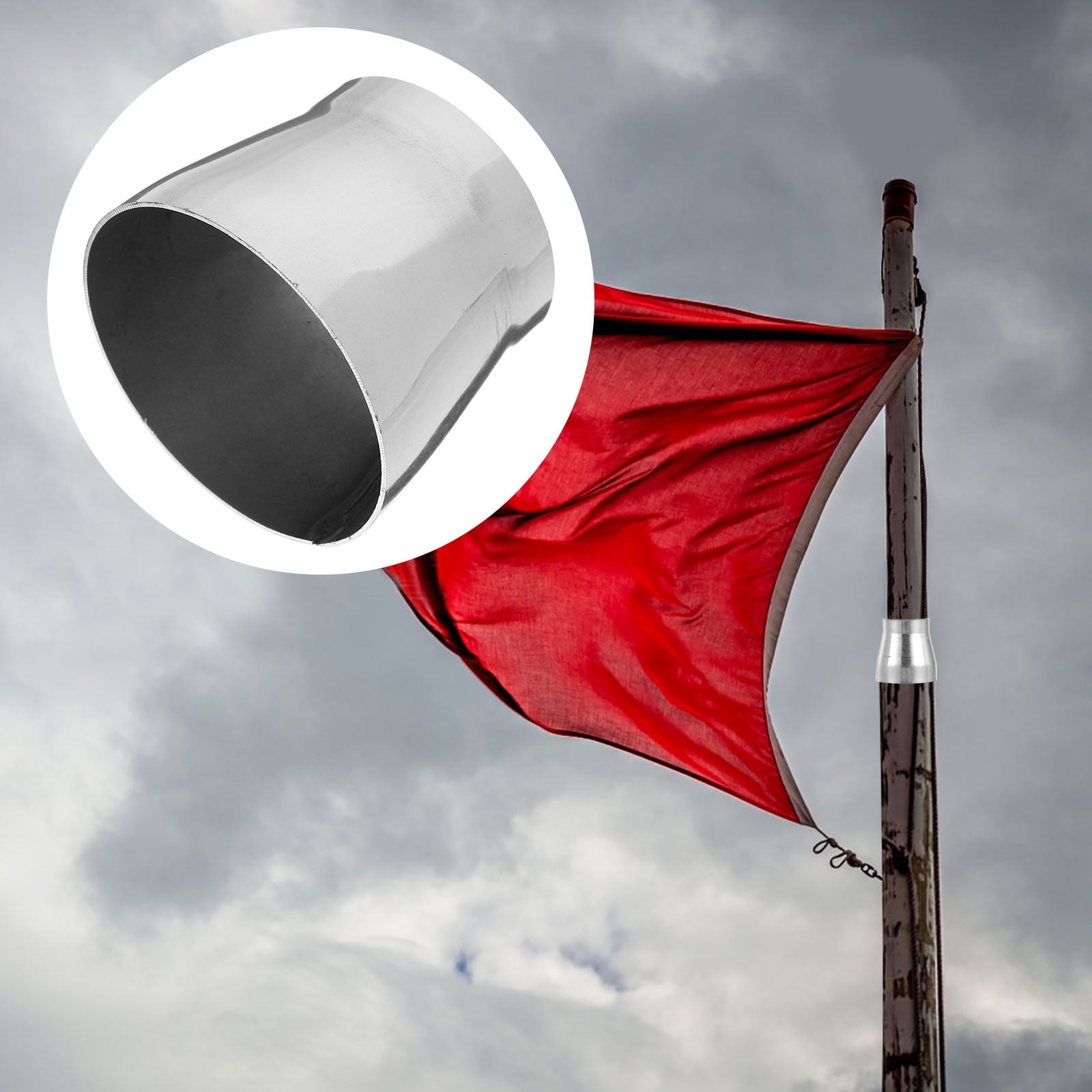 GOOHOCHY Concentric Reducer Stainless Steel Flagpole Connector Flagpole ...