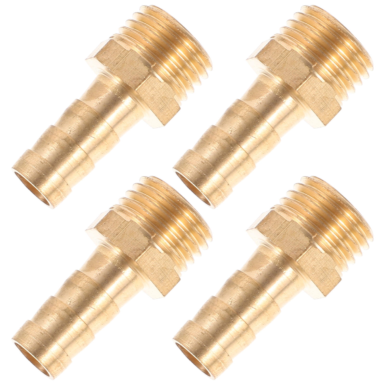 FUEENIRVA Air Compressor Pipe Fittings Copper Barb Joint 4Pcs General ...