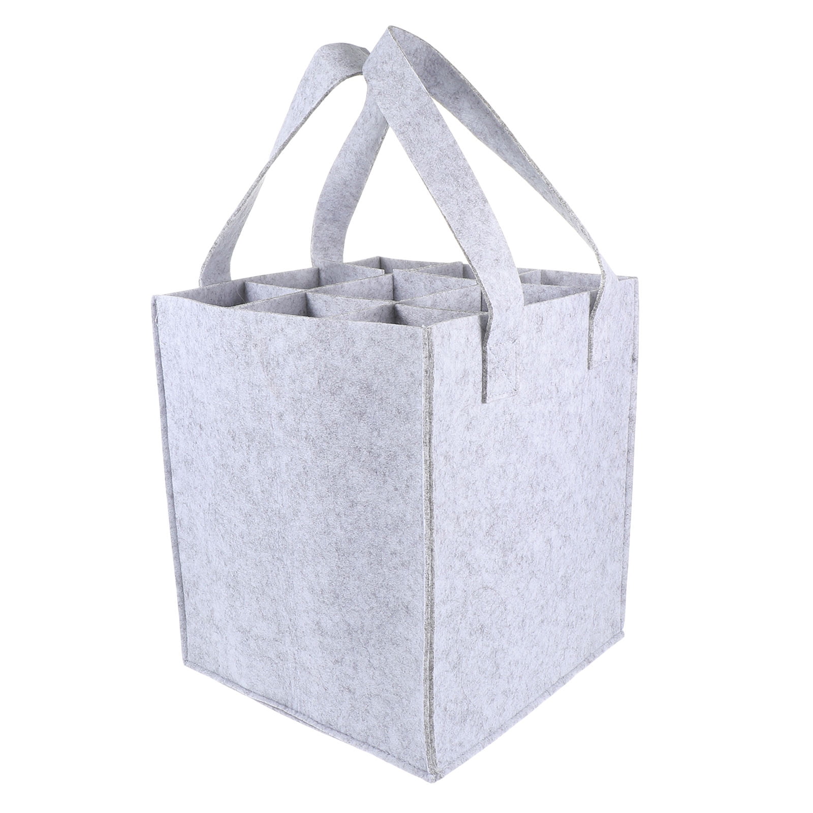GOOHOCHY Creative Felt Wine Bottle Cover for and Storage Use Light Grey ...