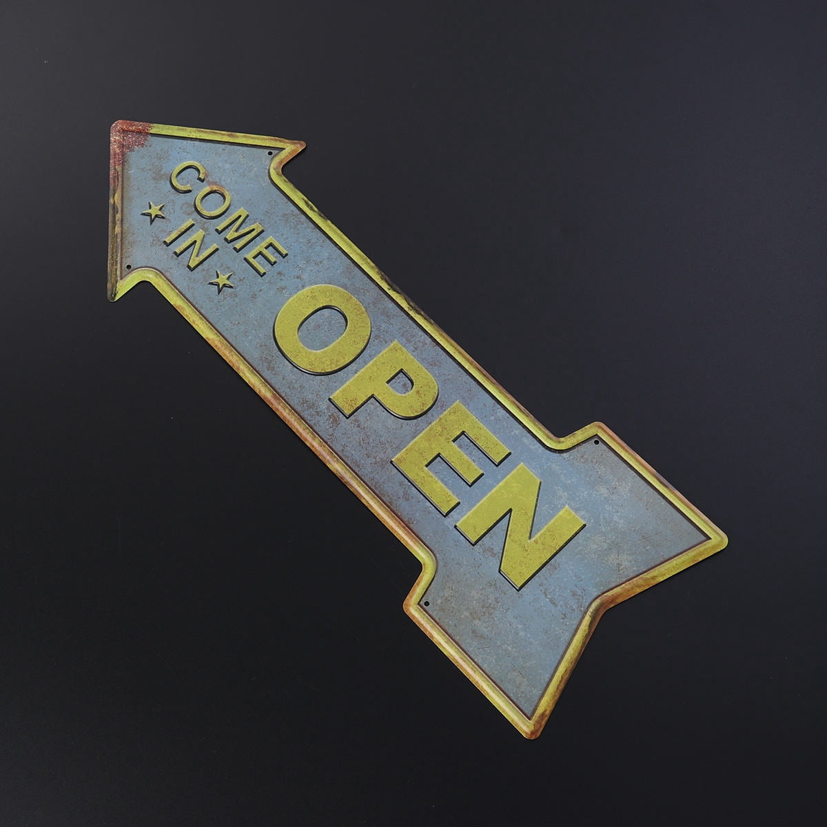 GOOHOCHY Creative Retro Door Knob Hanger Tag Legend COME IN OPEN for ...