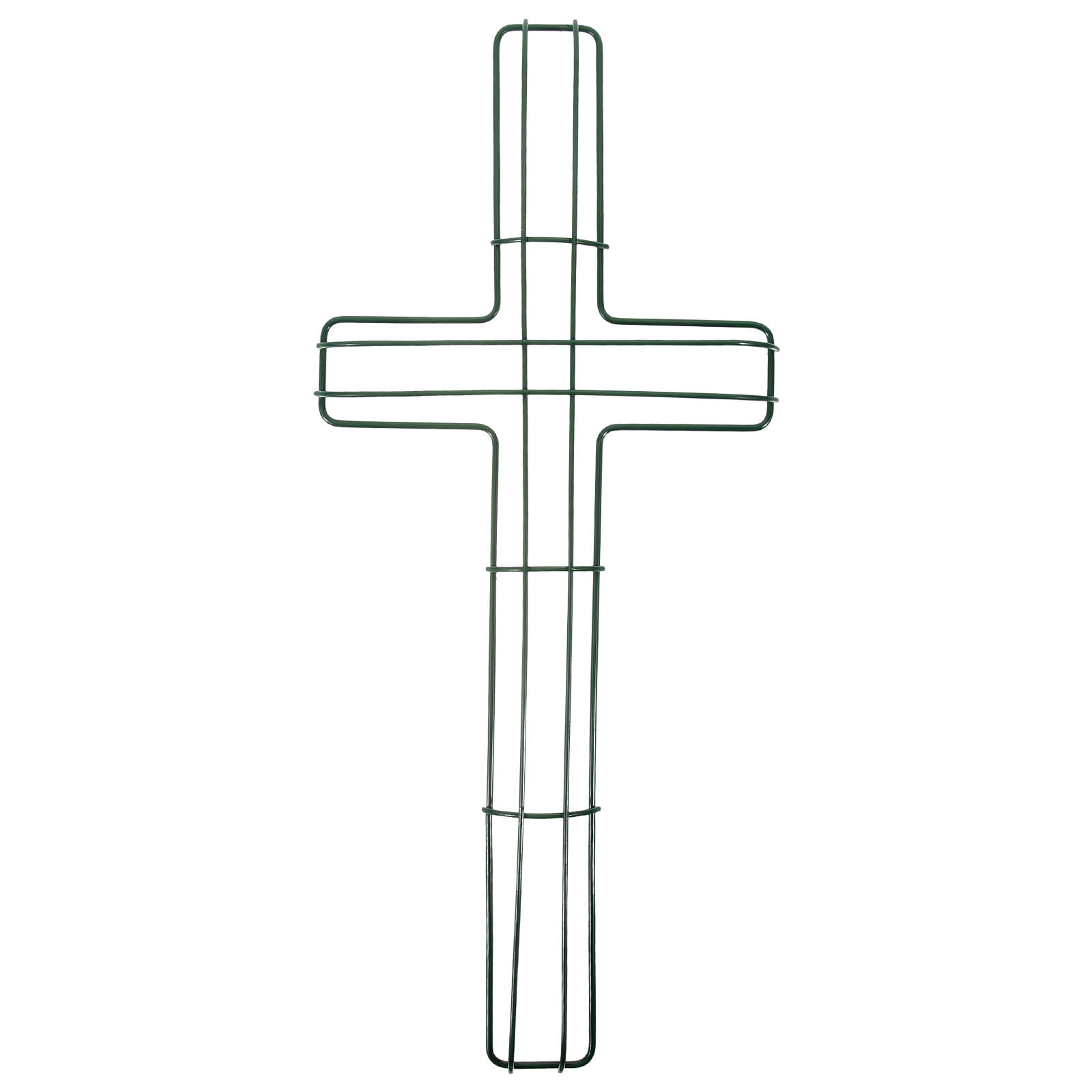 GOOHOCHY Cross Wreath Frame Cross Shaped Reusable Metal Wire Wreath ...