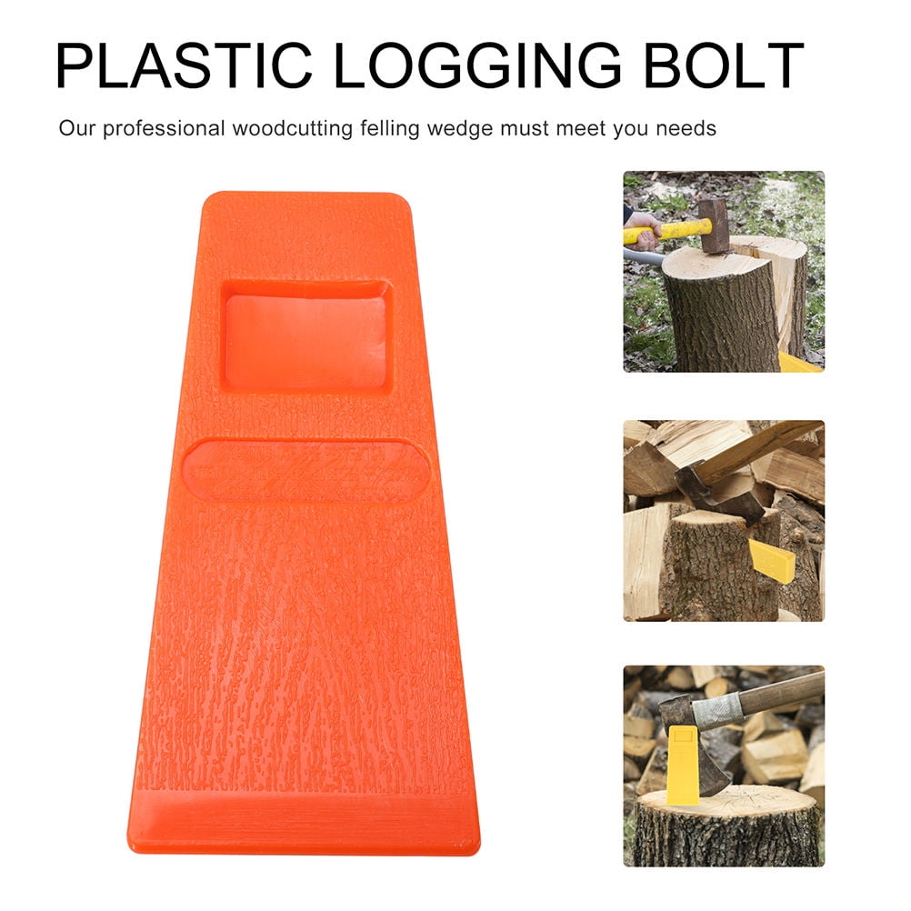 GOOHOCHY Cutting Auxiliary Tools Tree Felling Wedge Orange - Walmart.com