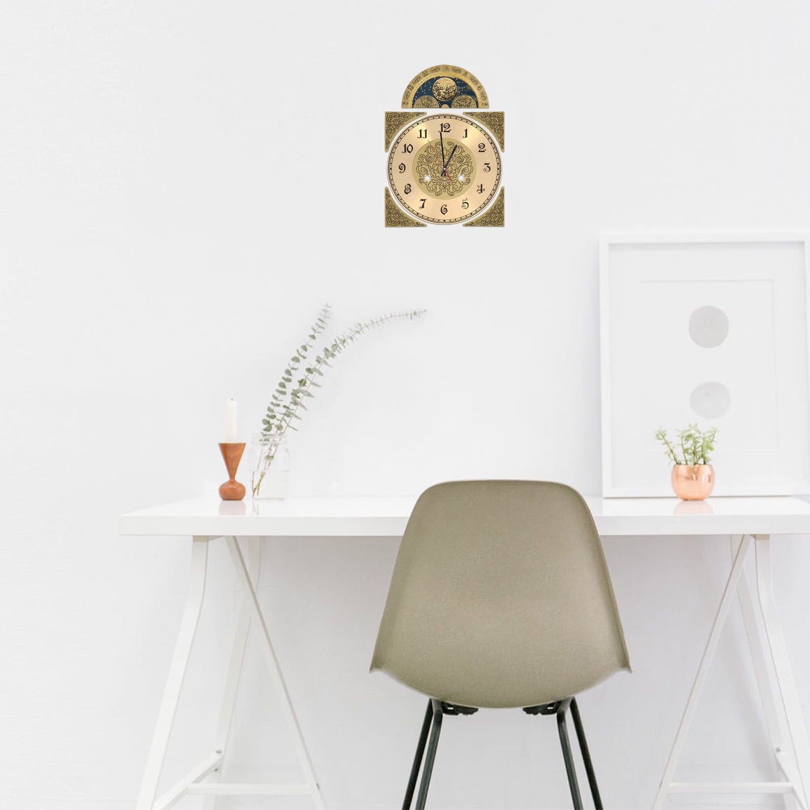 GOOHOCHY DIY Clock Numerals Dial with Quartz Clock Face Dial Disc for ...