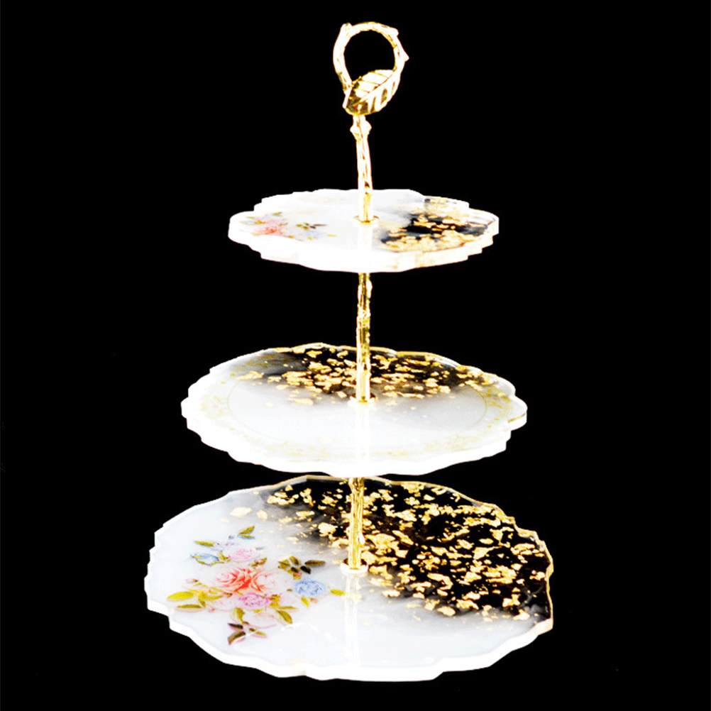 GOOHOCHY DIY Crystal Epoxy Mould Fruit Tray Mold Serving Silicon White - Walmart.com