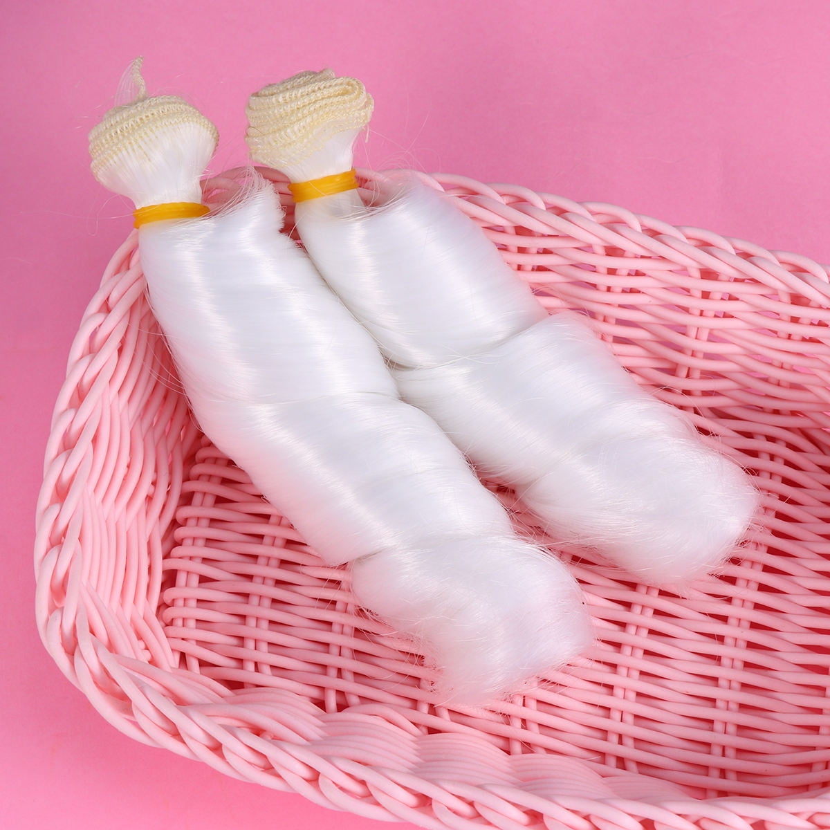 FUTUREORYY Durable Doll Wig White 5Set Heat Resistant - Walmart.com