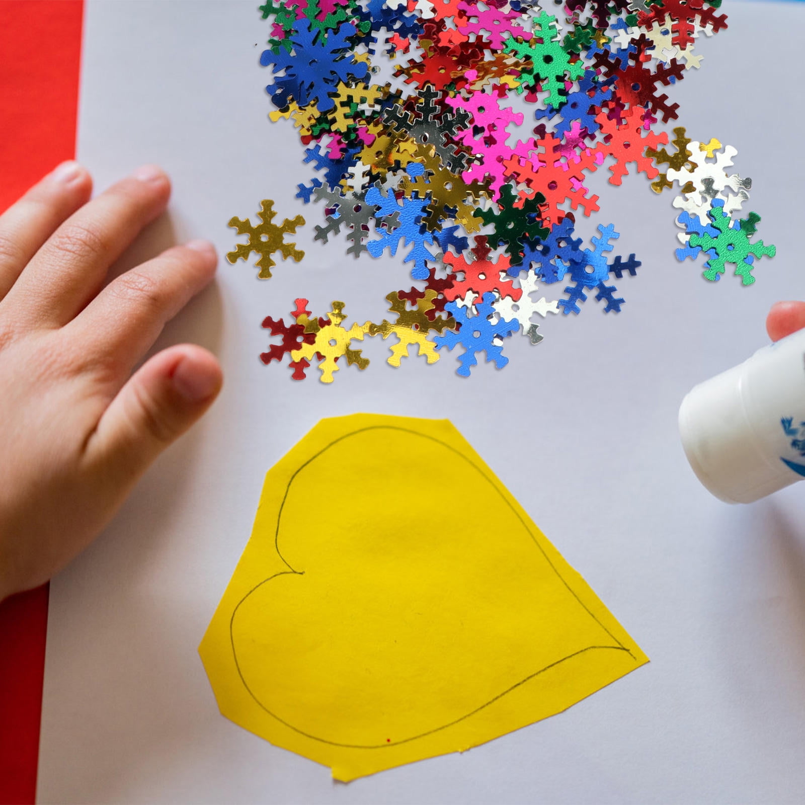 GOOHOCHY DIY Sequin Crafts with Bright Colors and Holes for Threading ...