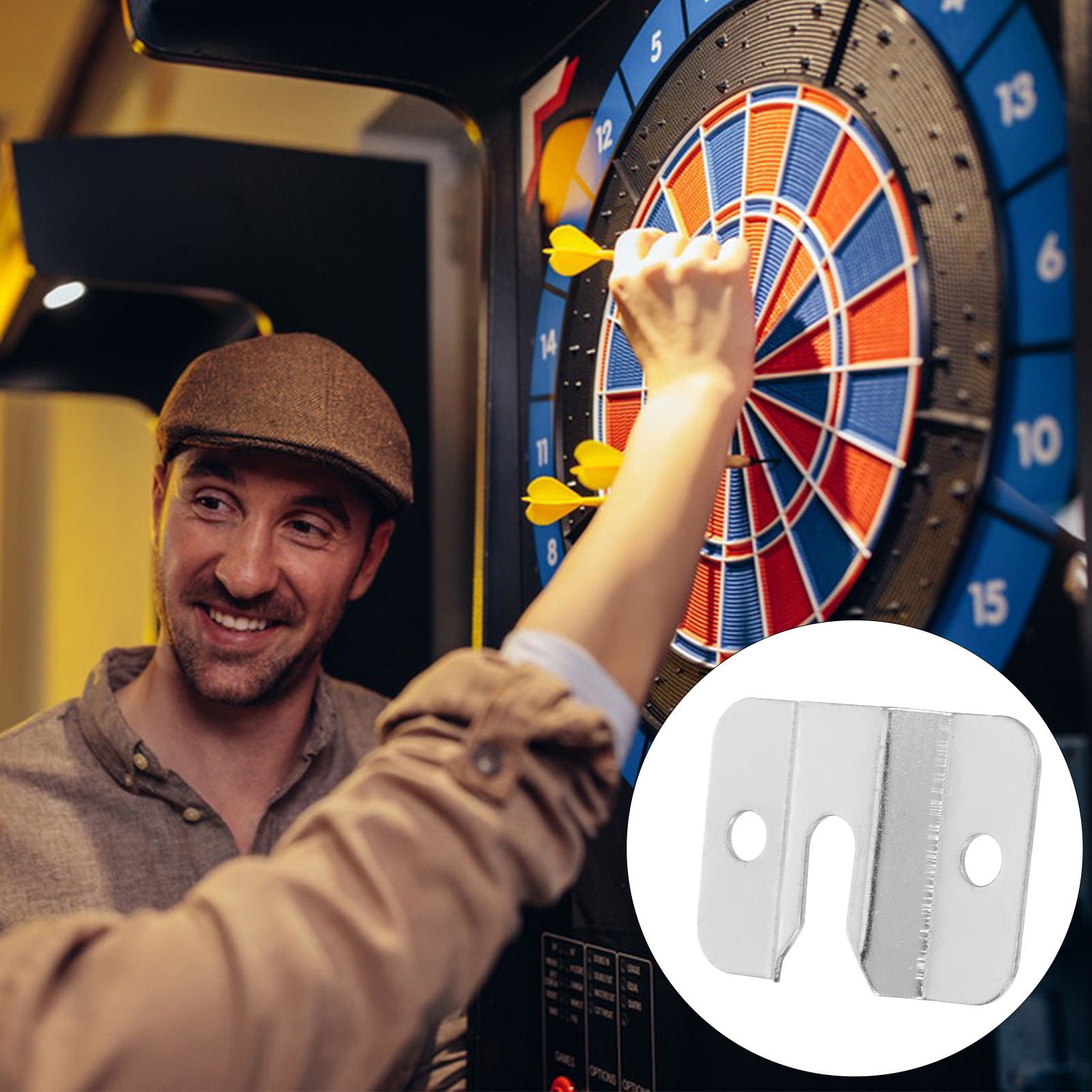 GOOHOCHY Dartboard Wall Mounting Bracket Kit 1 Set Dartboard Holder ...