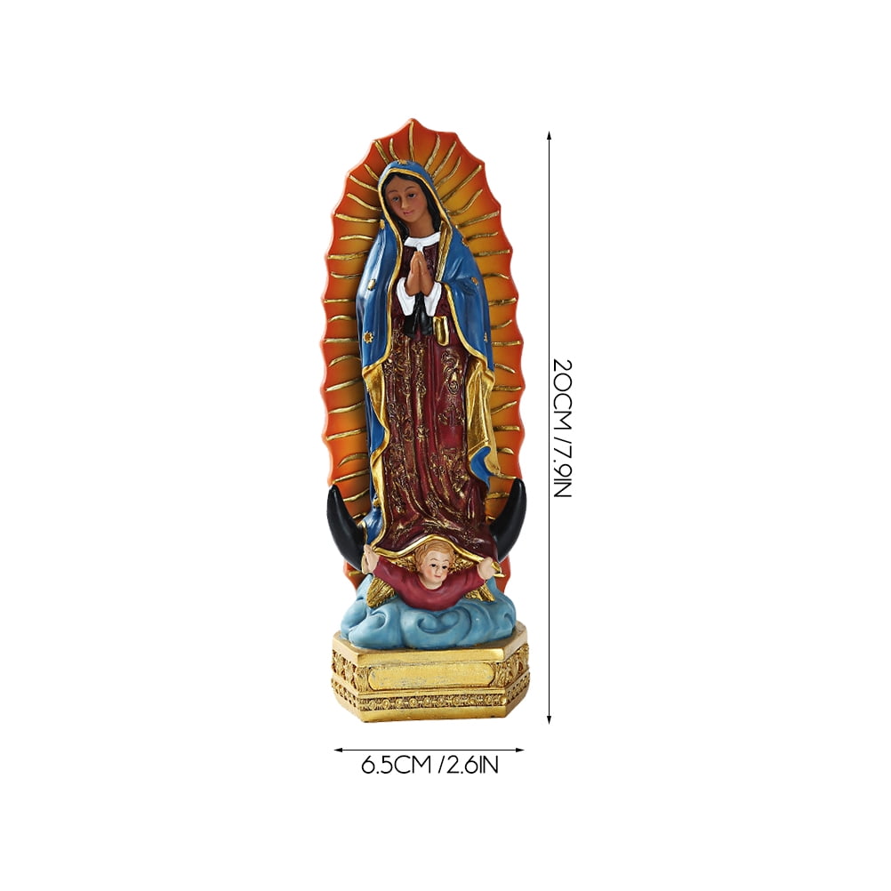 GOOHOCHY Desktop Adornment Classic Virgin Mary Decor Small Lovely ...
