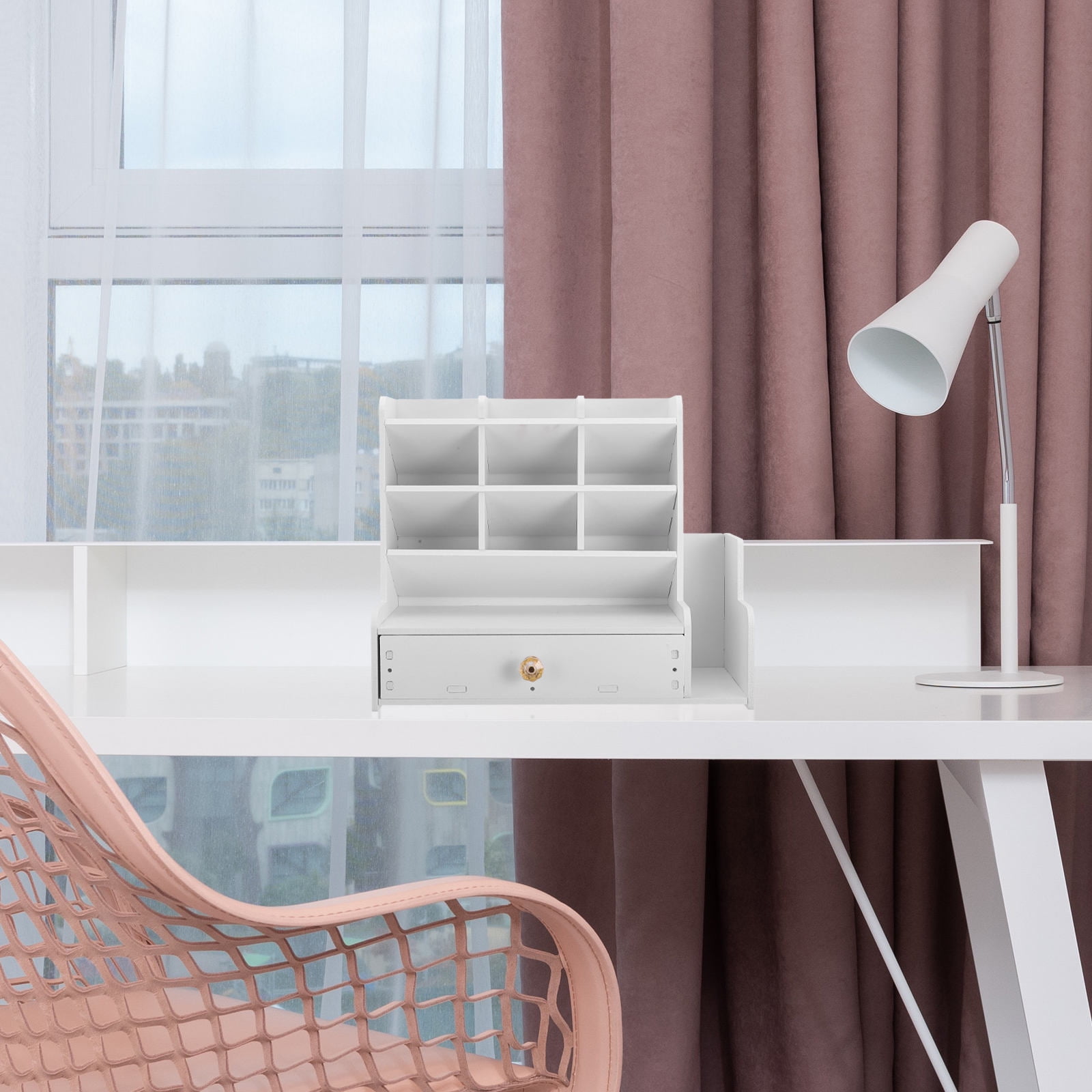 GOOHOCHY Desktop Pen and Marker Organizer Easy Assemble Desktop Slanted ...