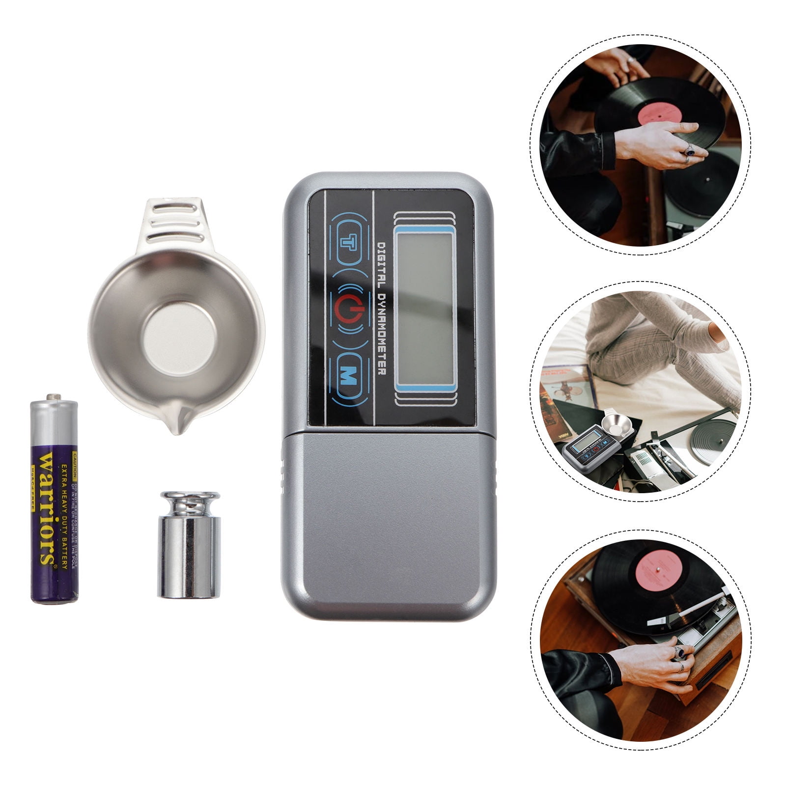GOOHOCHY Digital Stylus Pressure Gauge for Turntable Record Player with ...