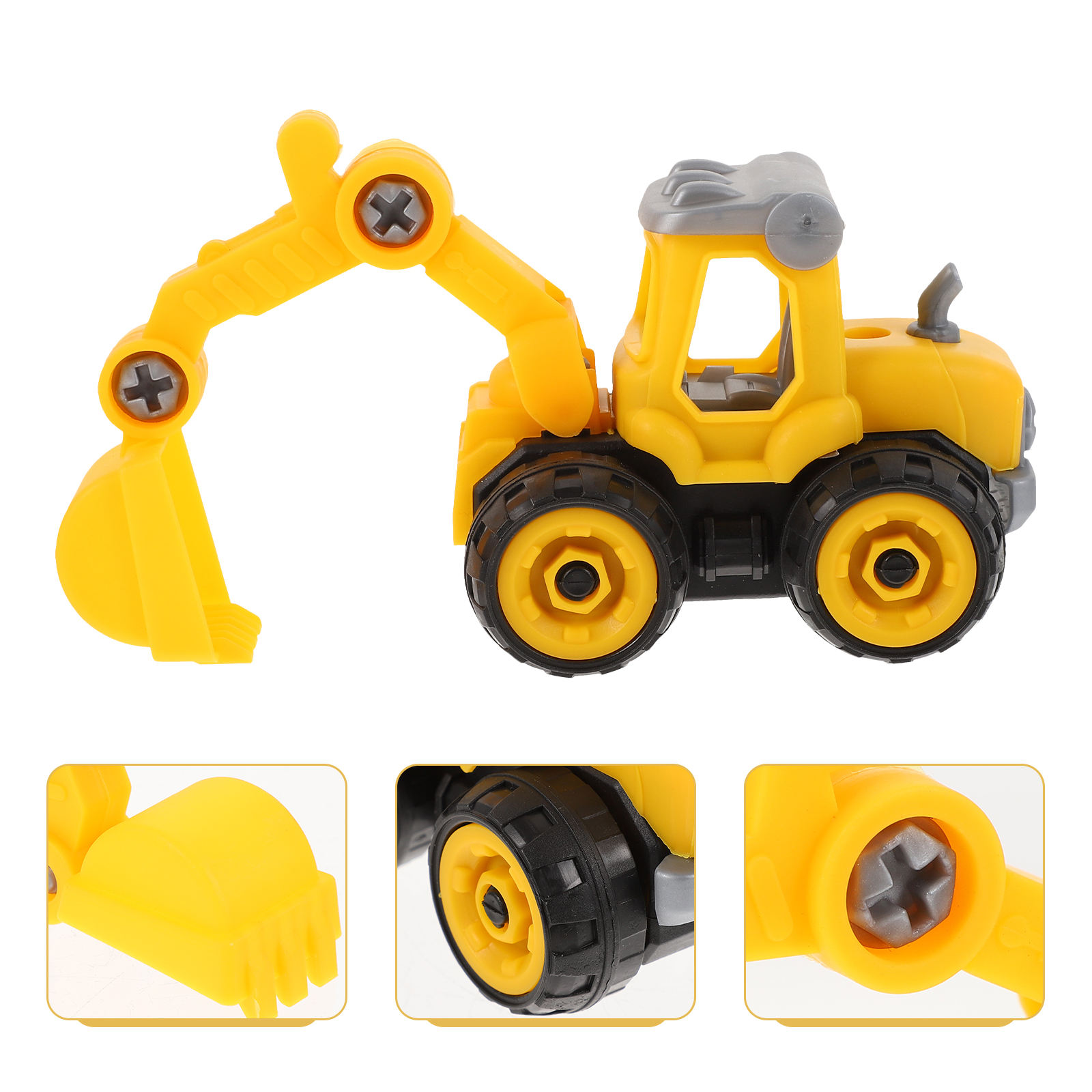 GOOHOCHY Disassemble and Engineering Car Toys Excavator Child Hand-eye ...