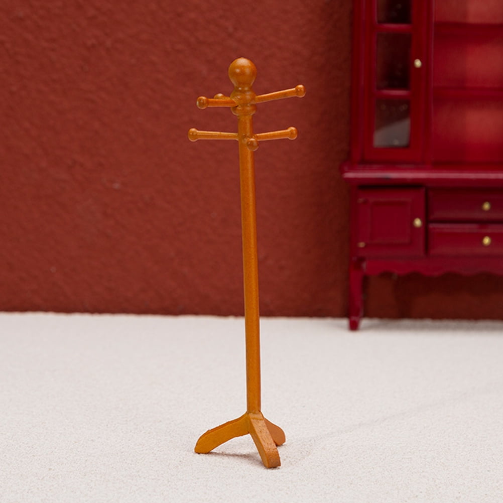 GOOHOCHY Doll Clothes Rack Wooden Mini Dress Outfits Skirt Clothes ...