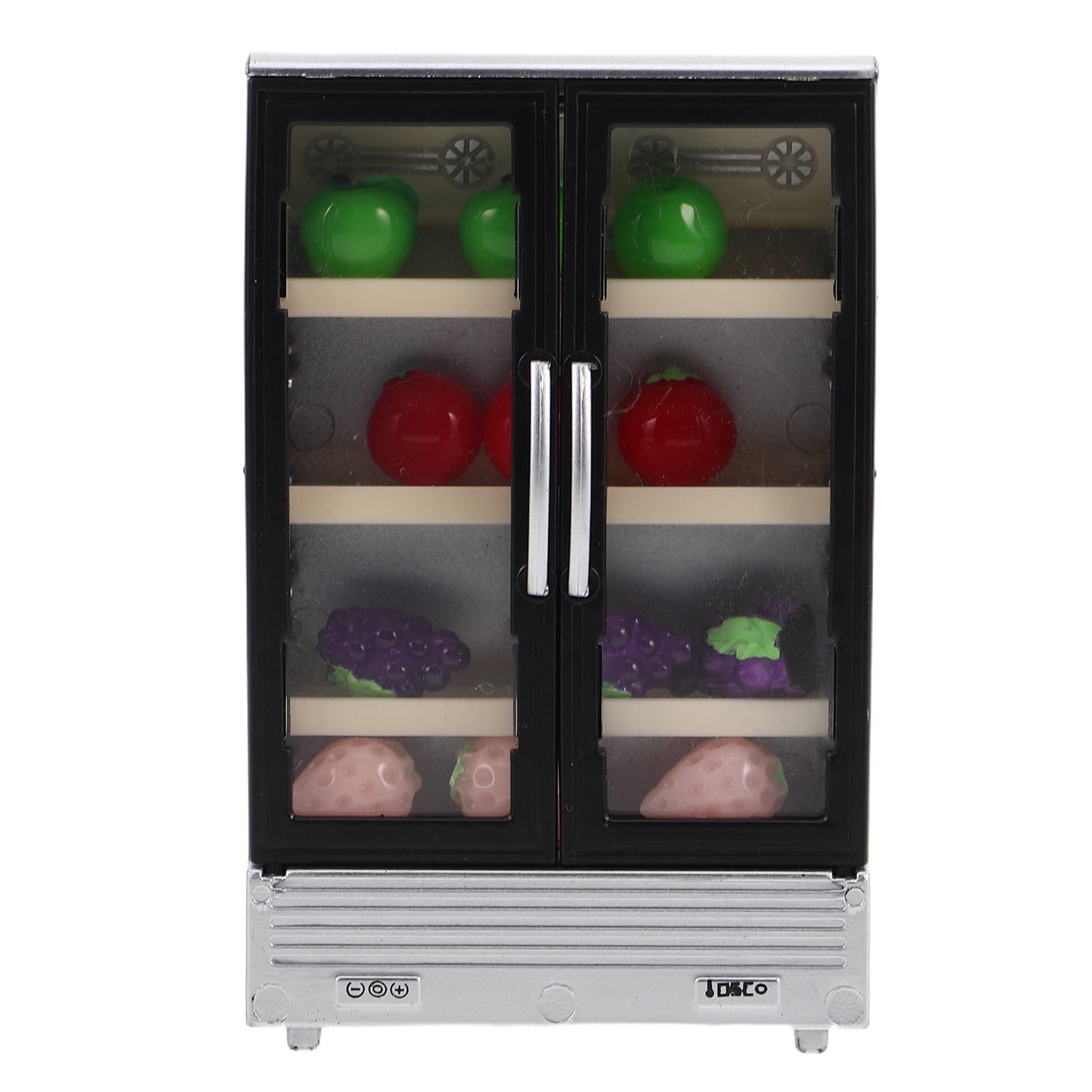 GOOHOCHY Dollhouse Mini Fridge Dollhouse Kitchen Toys Pretend Play Toy ...