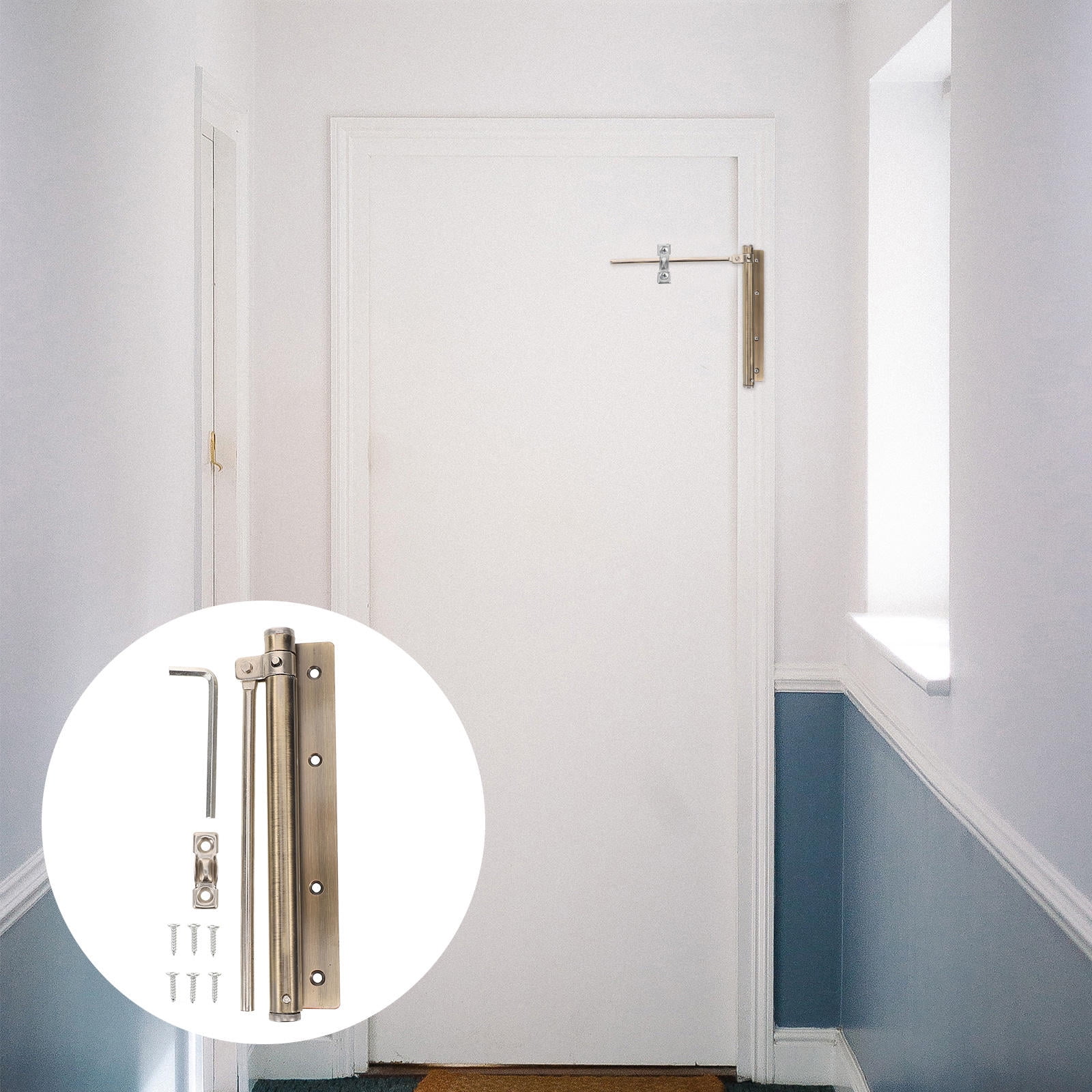 GOOHOCHY Door Closer Home Automatic Door Closer Barn Door Closer ...