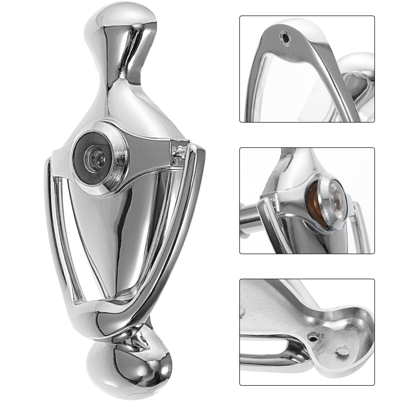 GOOHOCHY Door Security Knocker Household Door Knocker with Peephole ...