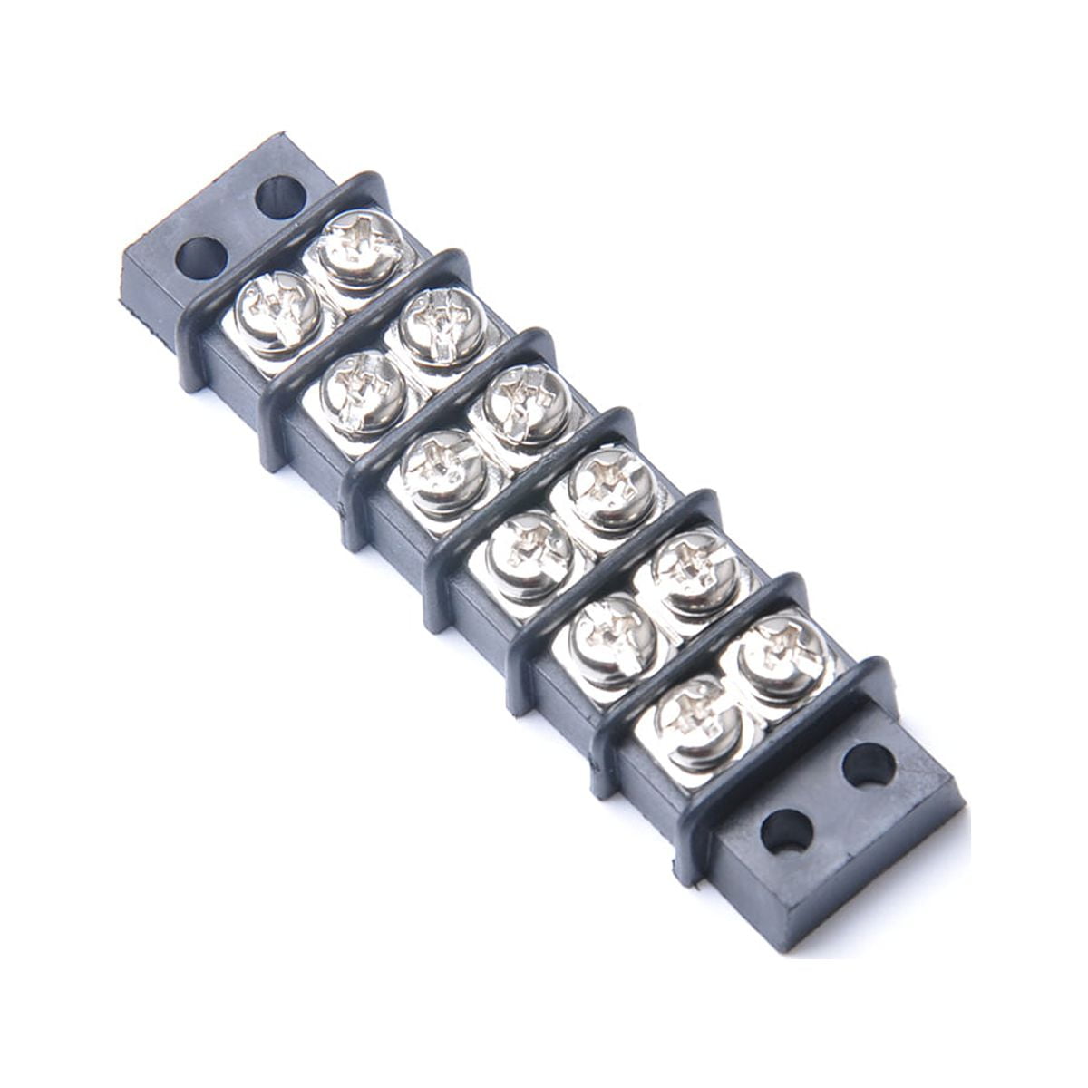 GOOHOCHY Double Row Terminal Block 2x6 Position Double Row Wire Screw ...