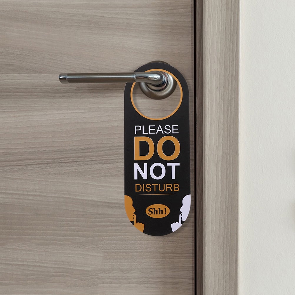 GOOHOCHY Double Sided Do Not Disturb Door Sign for Office Made of PVC ...