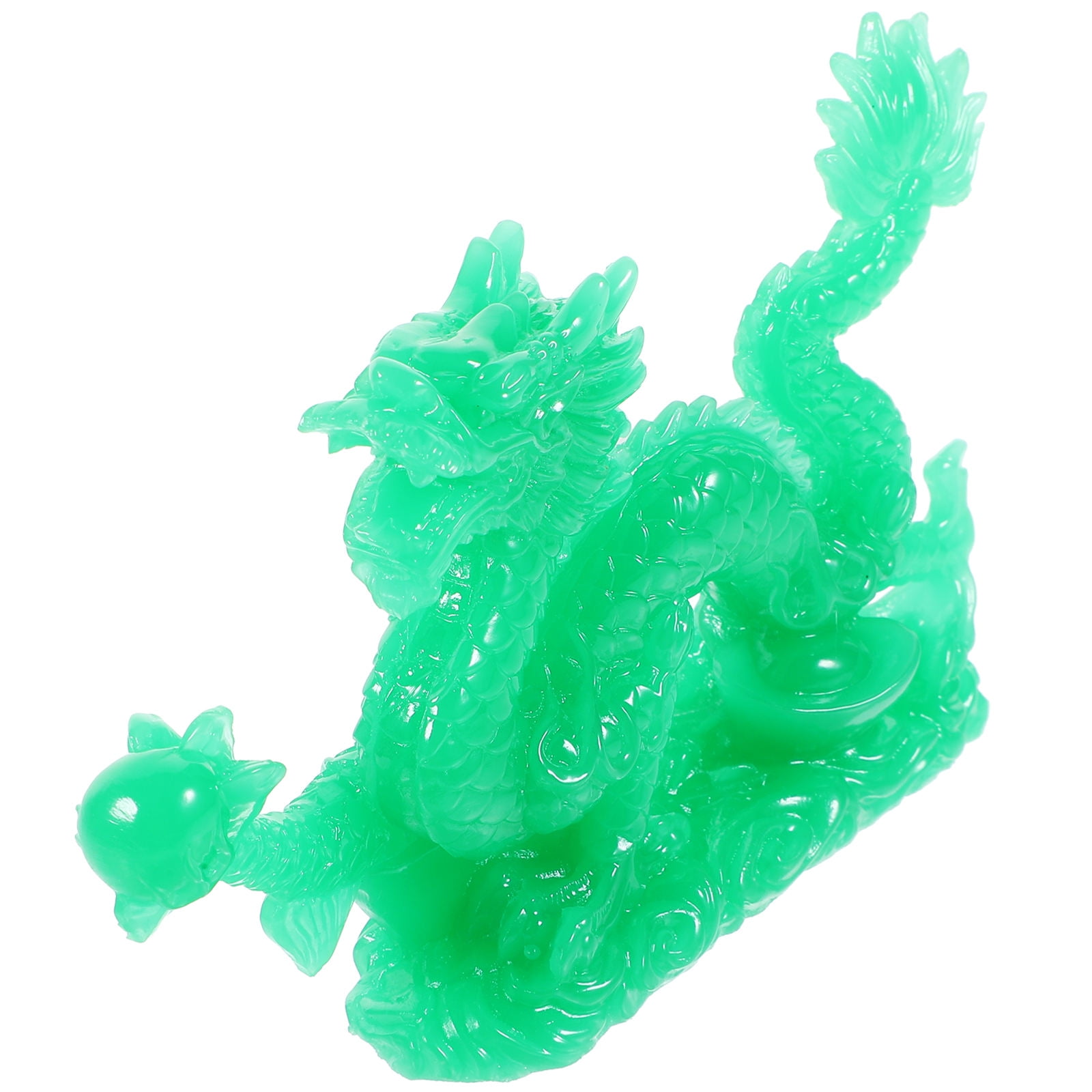 GOOHOCHY Dragon Figurine Resin Craft Decor Desktop Zodiac Dragon Statue ...