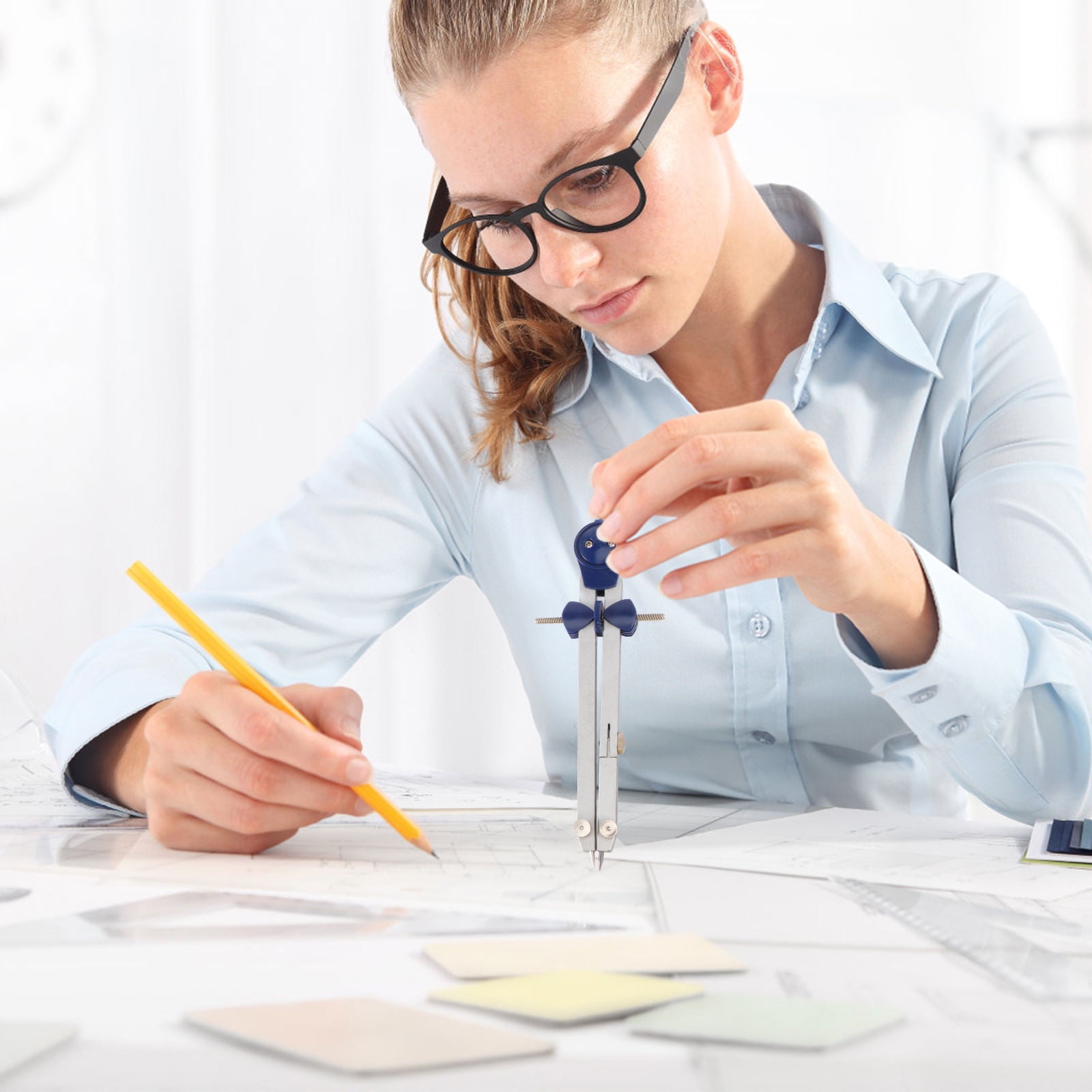 GOOHOCHY Drawing Compasses Precision Drafting Professional Set Student ...