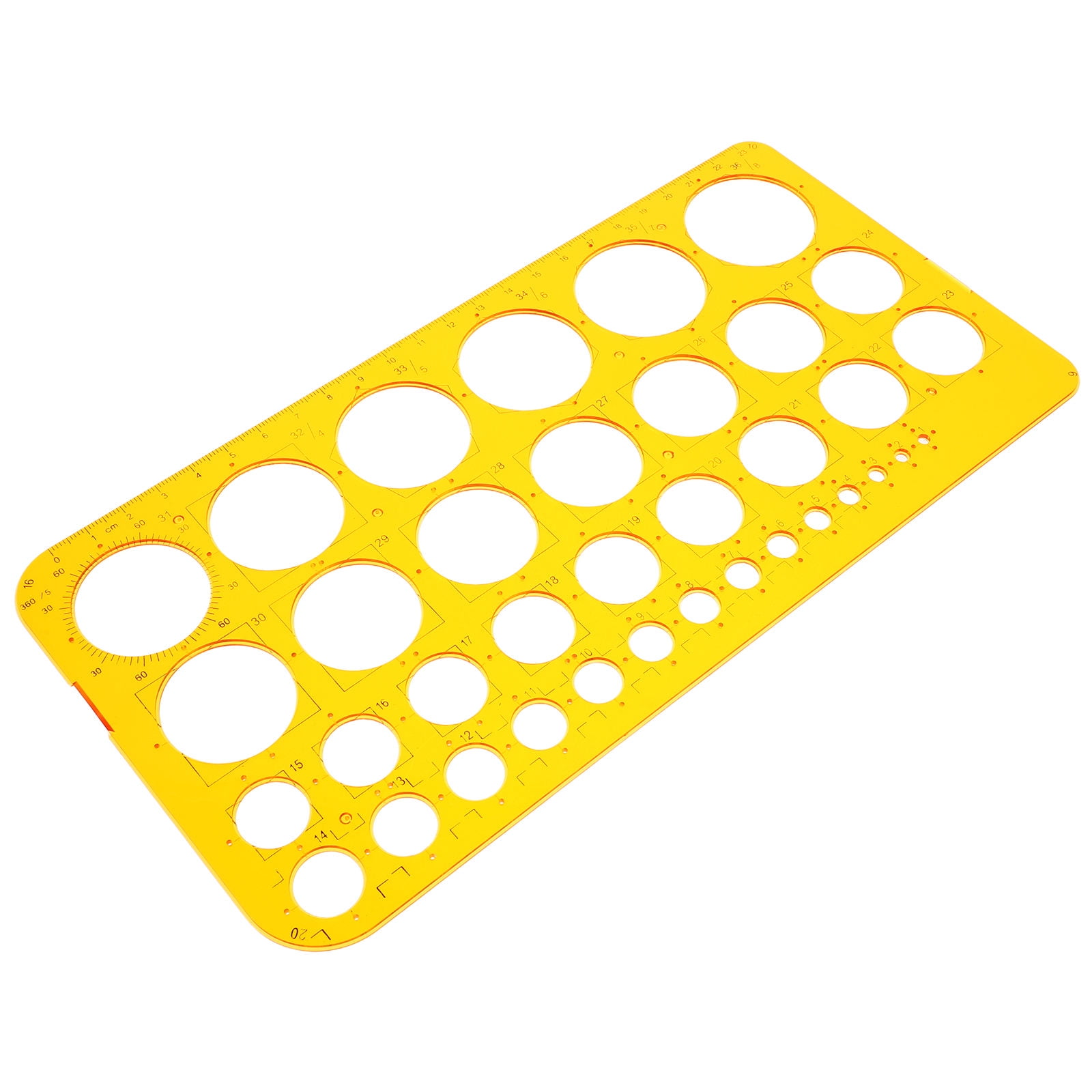 GOOHOCHY Drawing Template Circle Ruler Measuring Rulers Circle Stencil ...