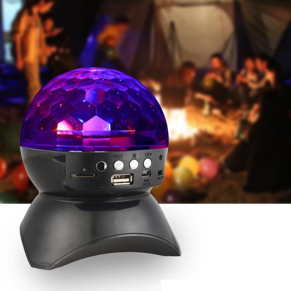 GOOHOCHY Durable Mini LED Wireless Colorful Rotating Stage Light for ...