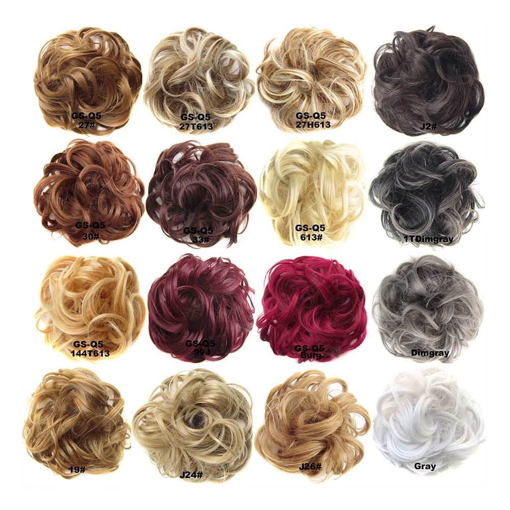 GOOHOCHY Elastic Curly Rope Women Scrunchie Accessories Wig Hair Bun ...