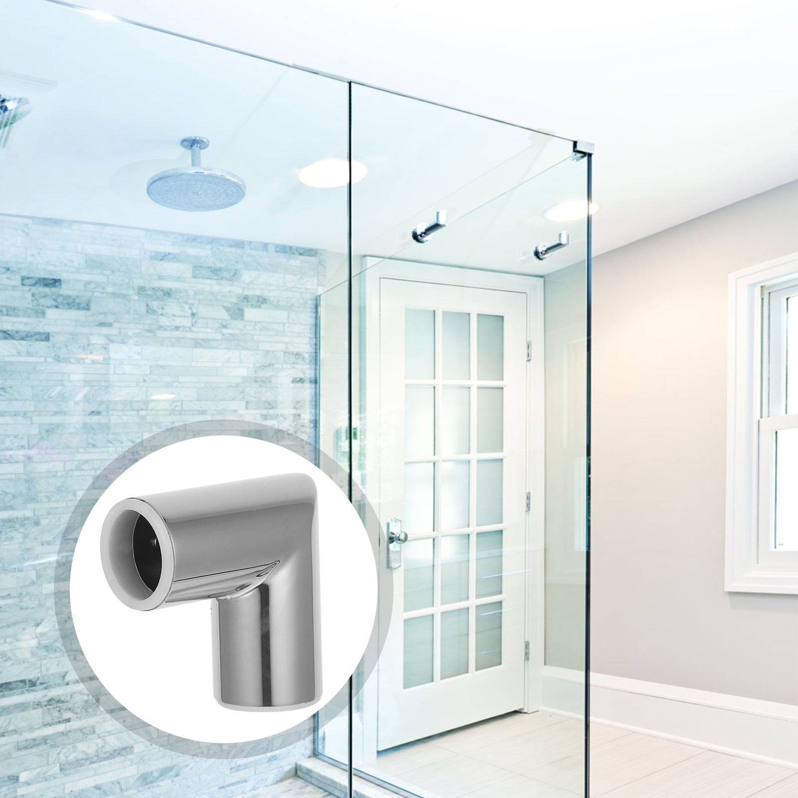 GOOHOCHY Elbow Joint Connector Stainless Steel Pipe Corner Connector ...