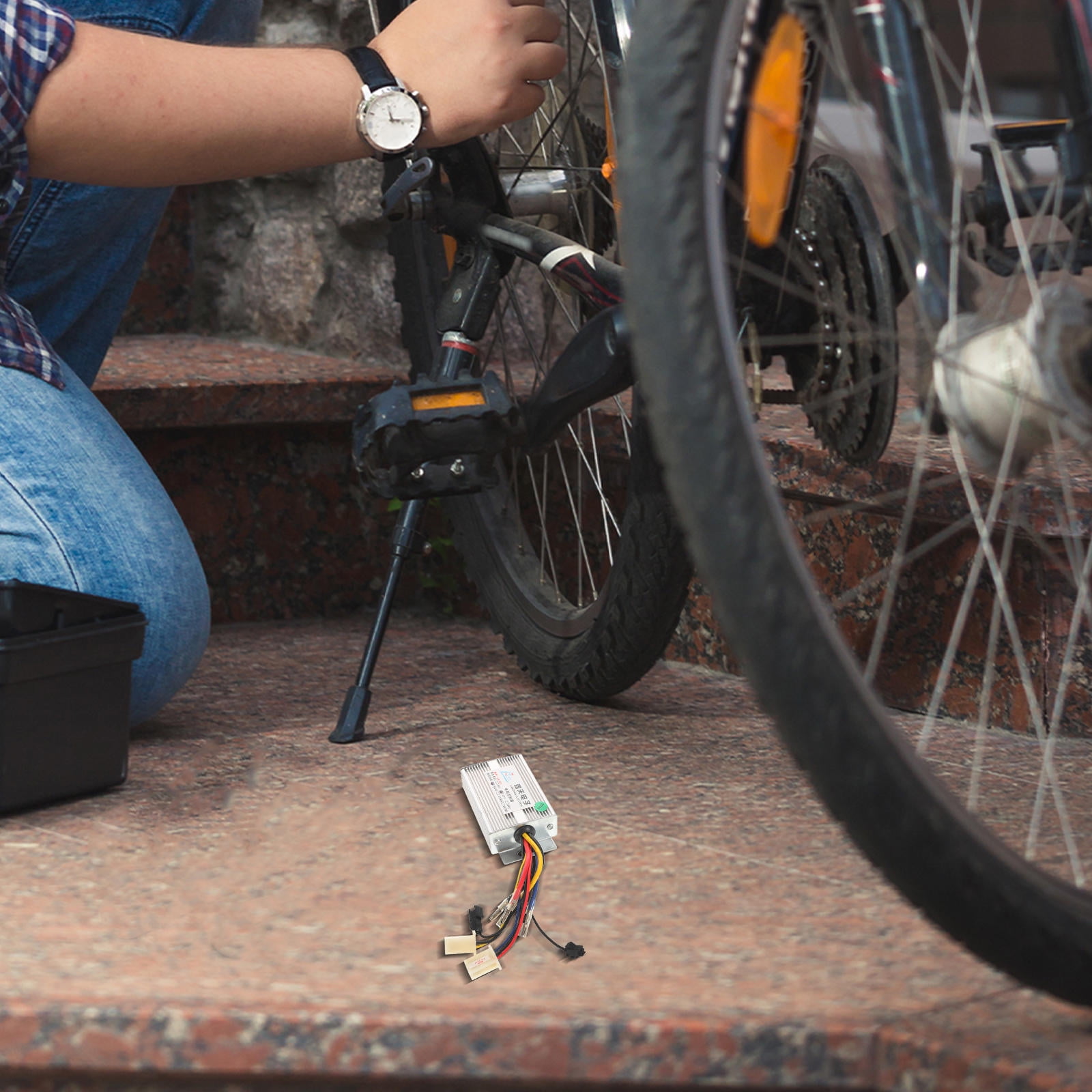 GOOHOCHY Electric Bicycle Speed Controller Brushed Motor Speed Limiter ...