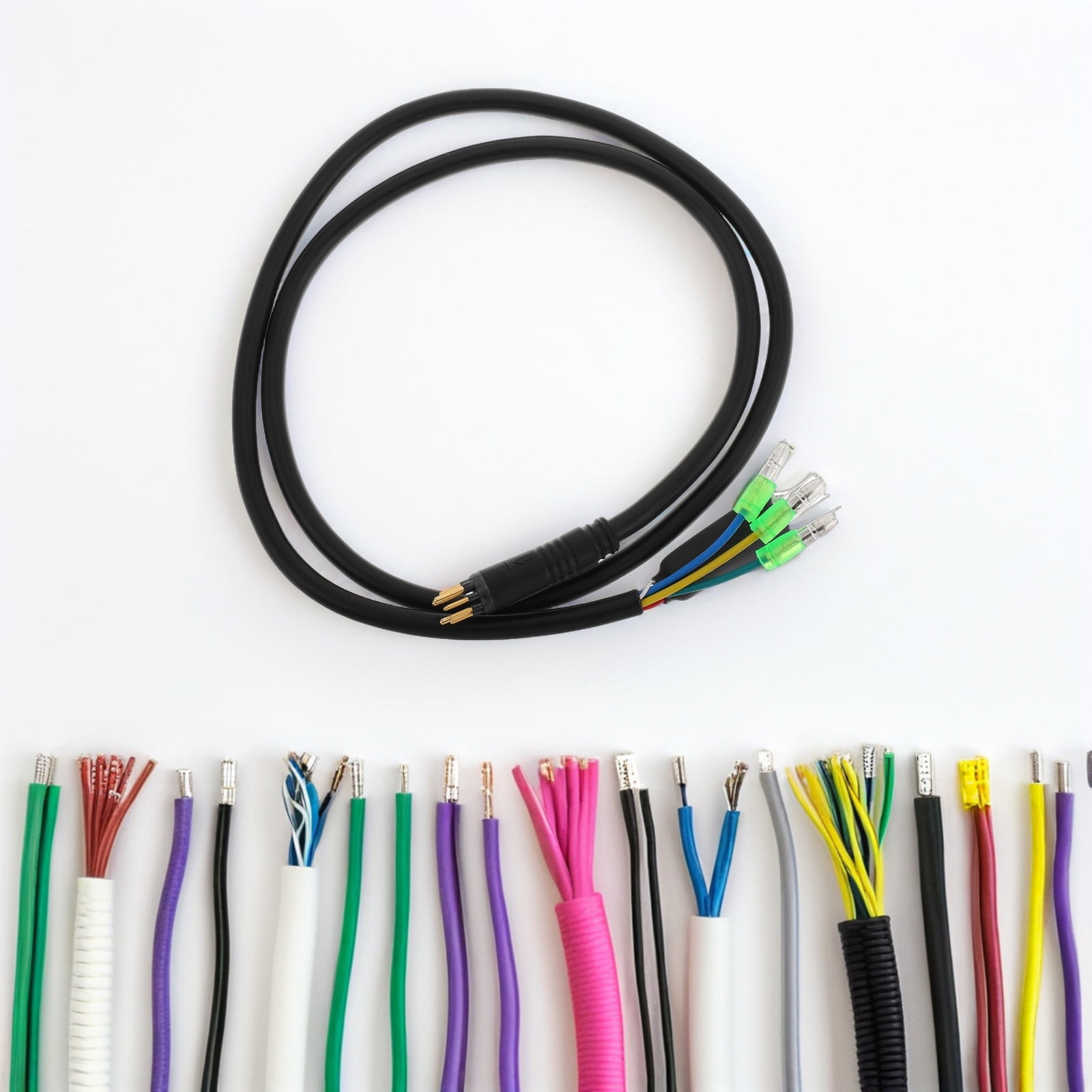 GOOHOCHY Electric Bike Motor Extension Cord Wire Connector Bike ...