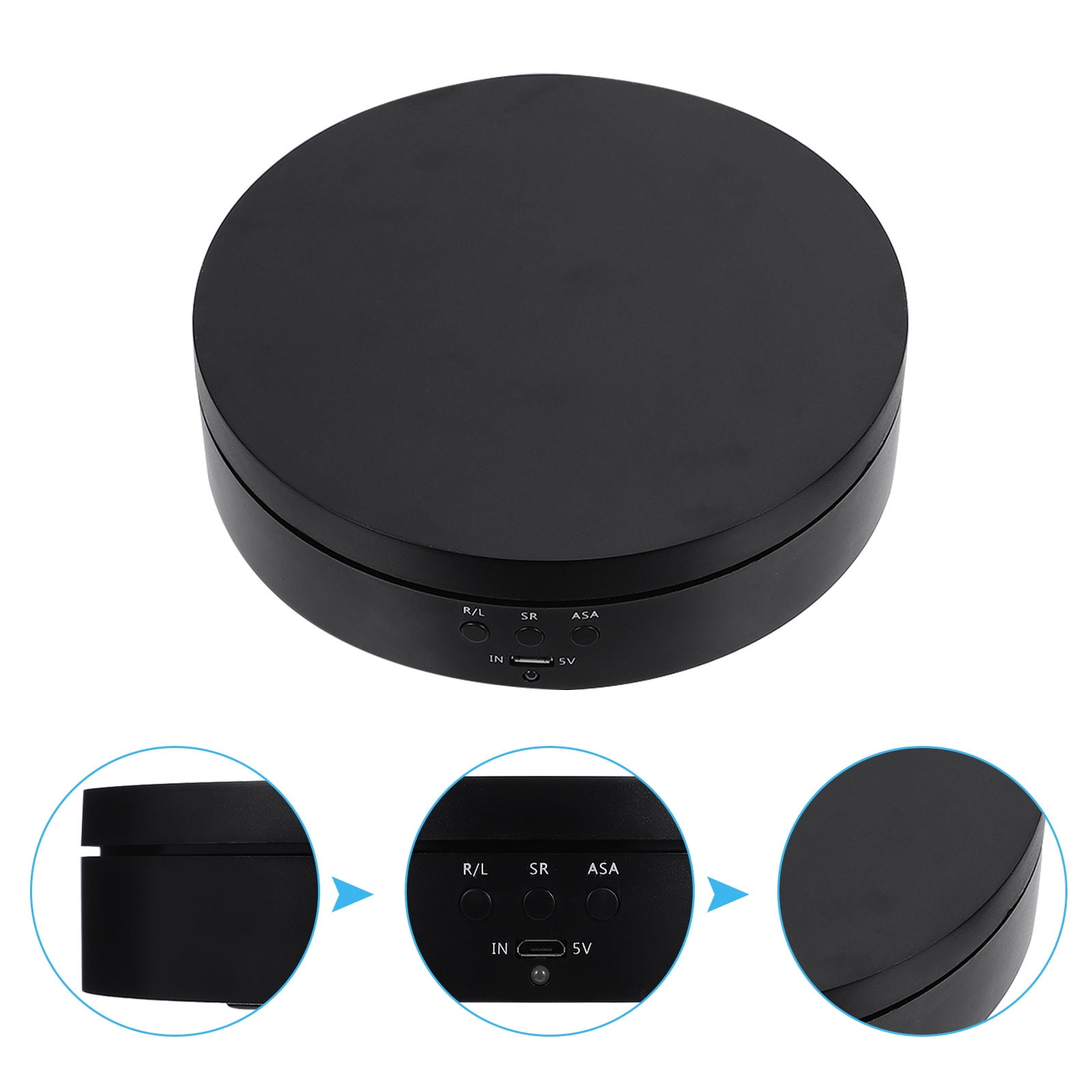 GOOHOCHY Electric Rotating Display Stand 360 Degree Jewelry Turntable ...