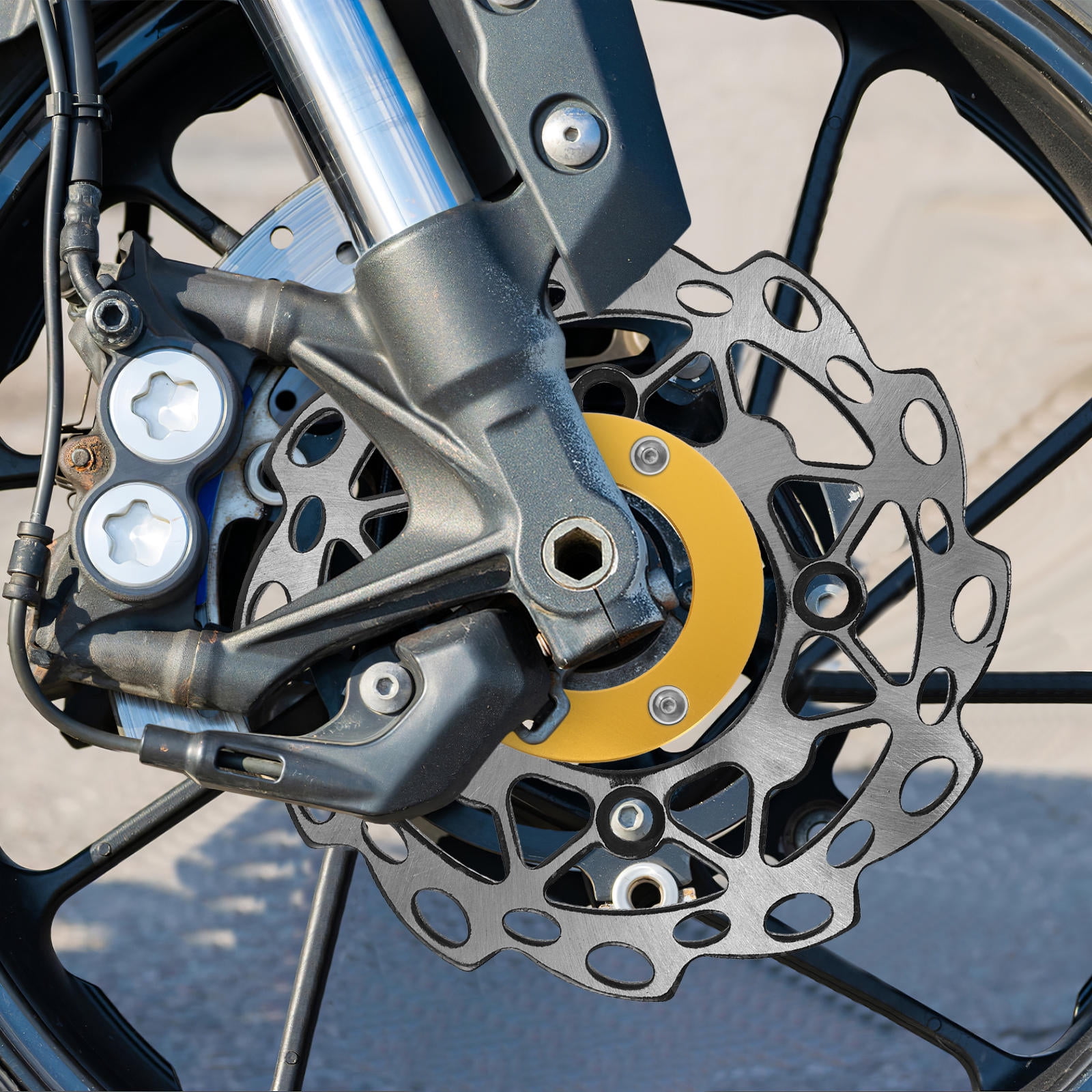 GOOHOCHY Electric Scooter Front Disc Brake Adapter 3 Hole Aluminum ...