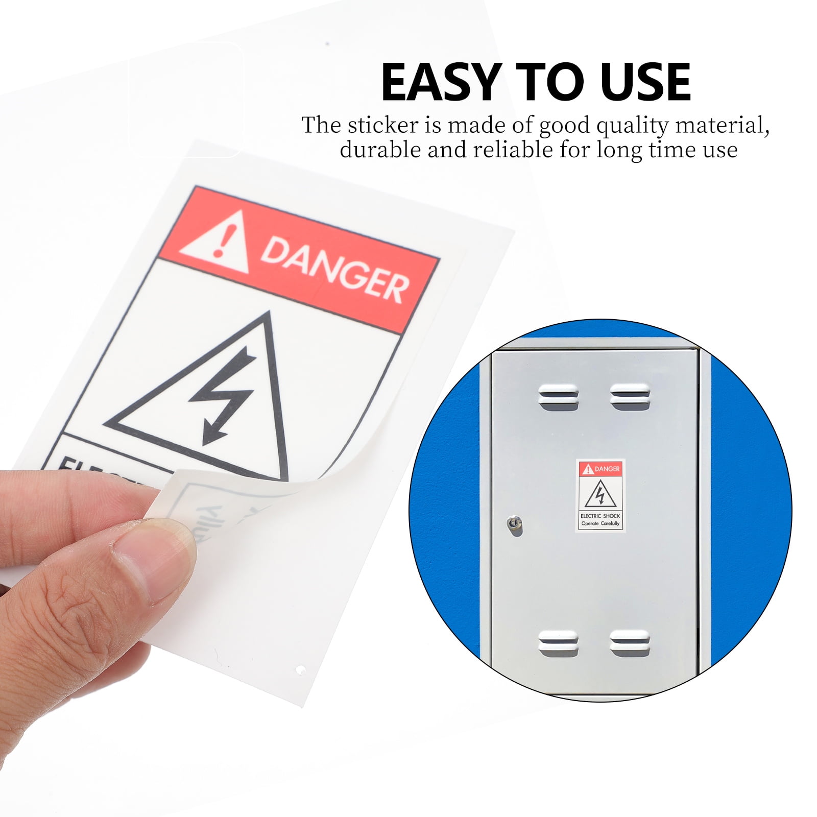 GOOHOCHY Electric Shocks Label Sticker Caution Mind The Step Sign ...