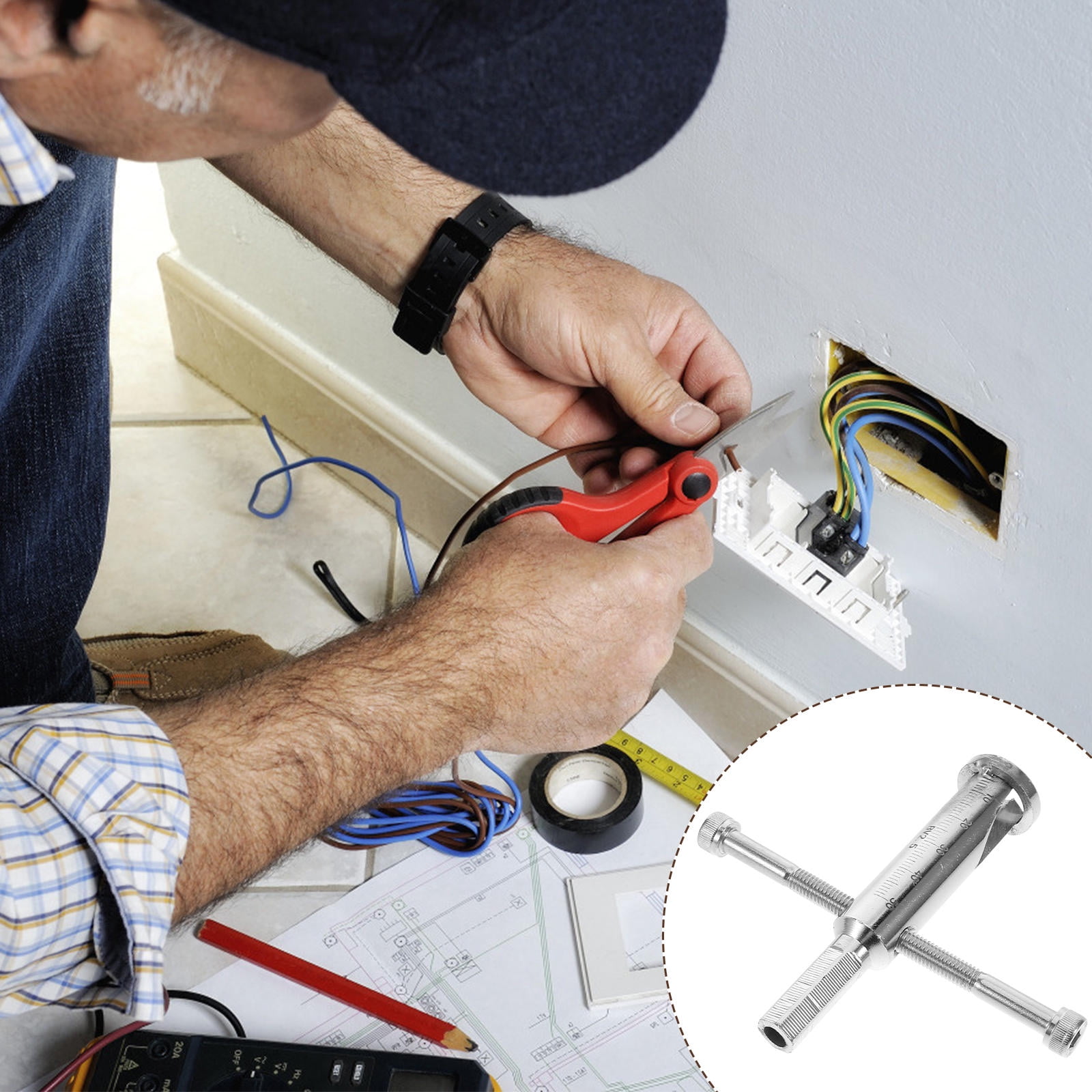 GOOHOCHY Electrician Combiner Wire Twisting Tool for Cable Management ...