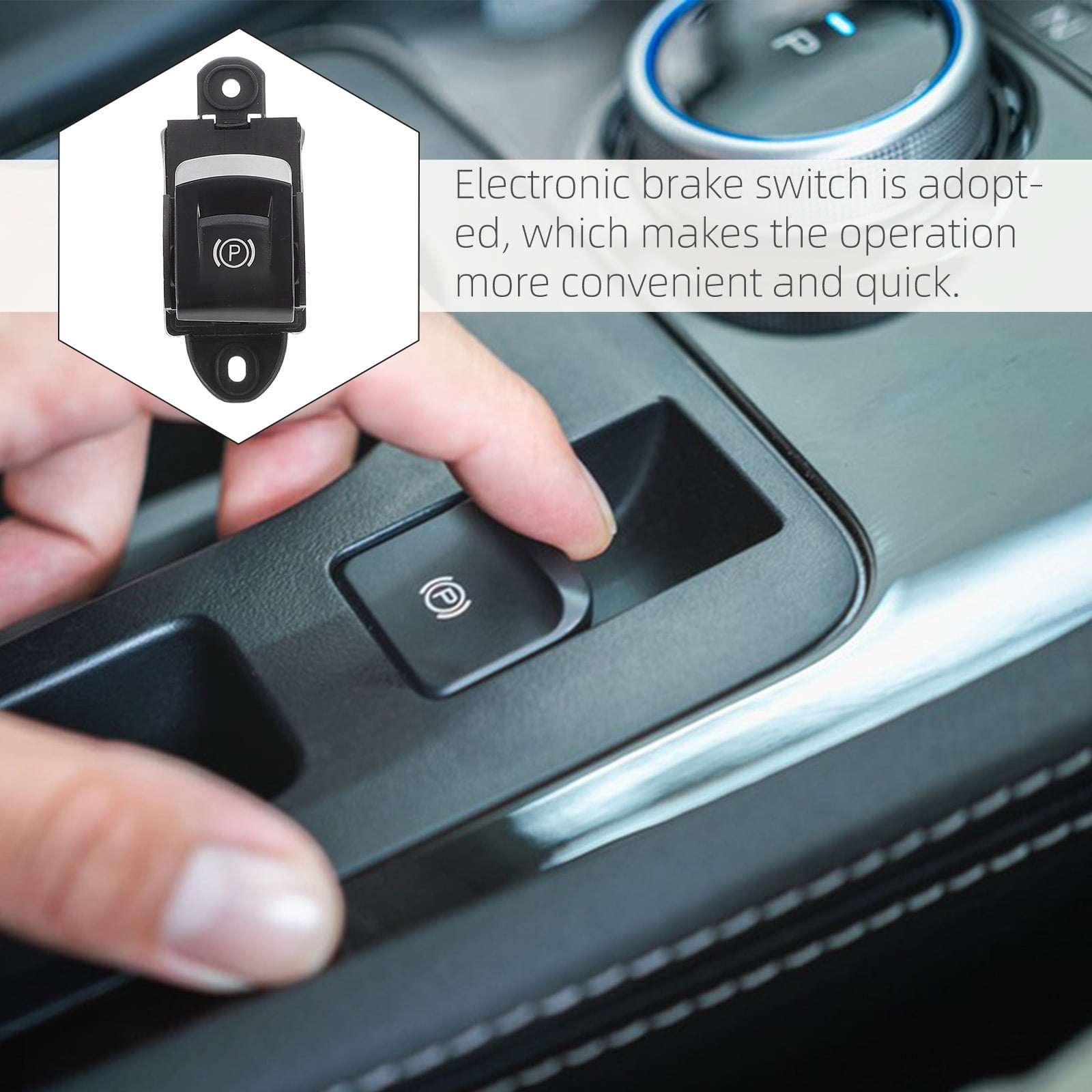 GOOHOCHY Electronic Brake Switch Emergency Brake Button Switch Part ...