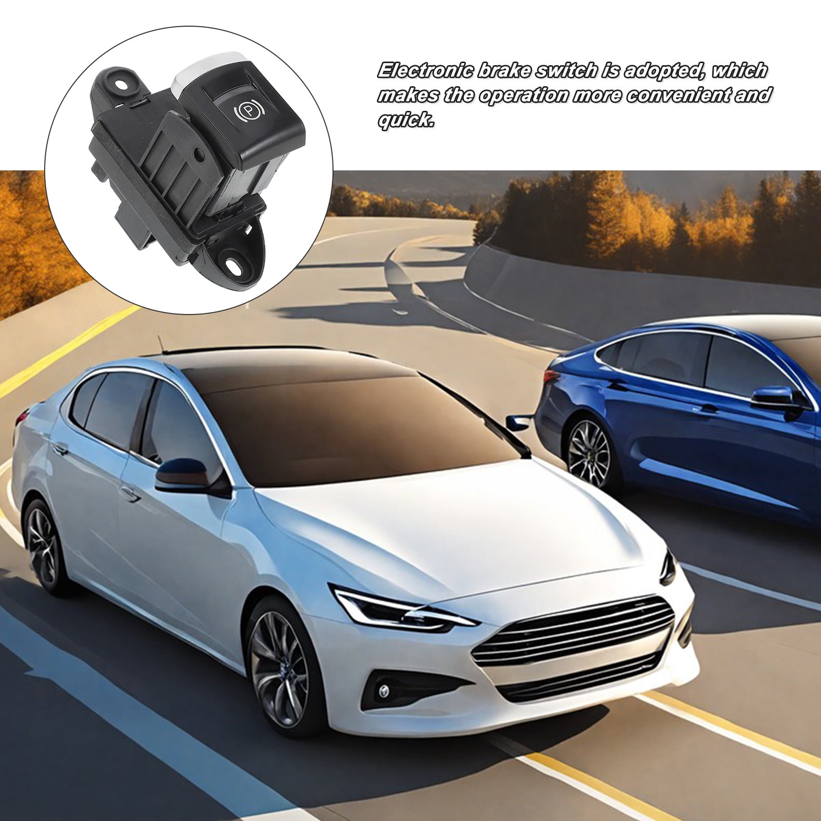 GOOHOCHY Electronic Hand Brake Switch Electronic Parking Brake Electric ...