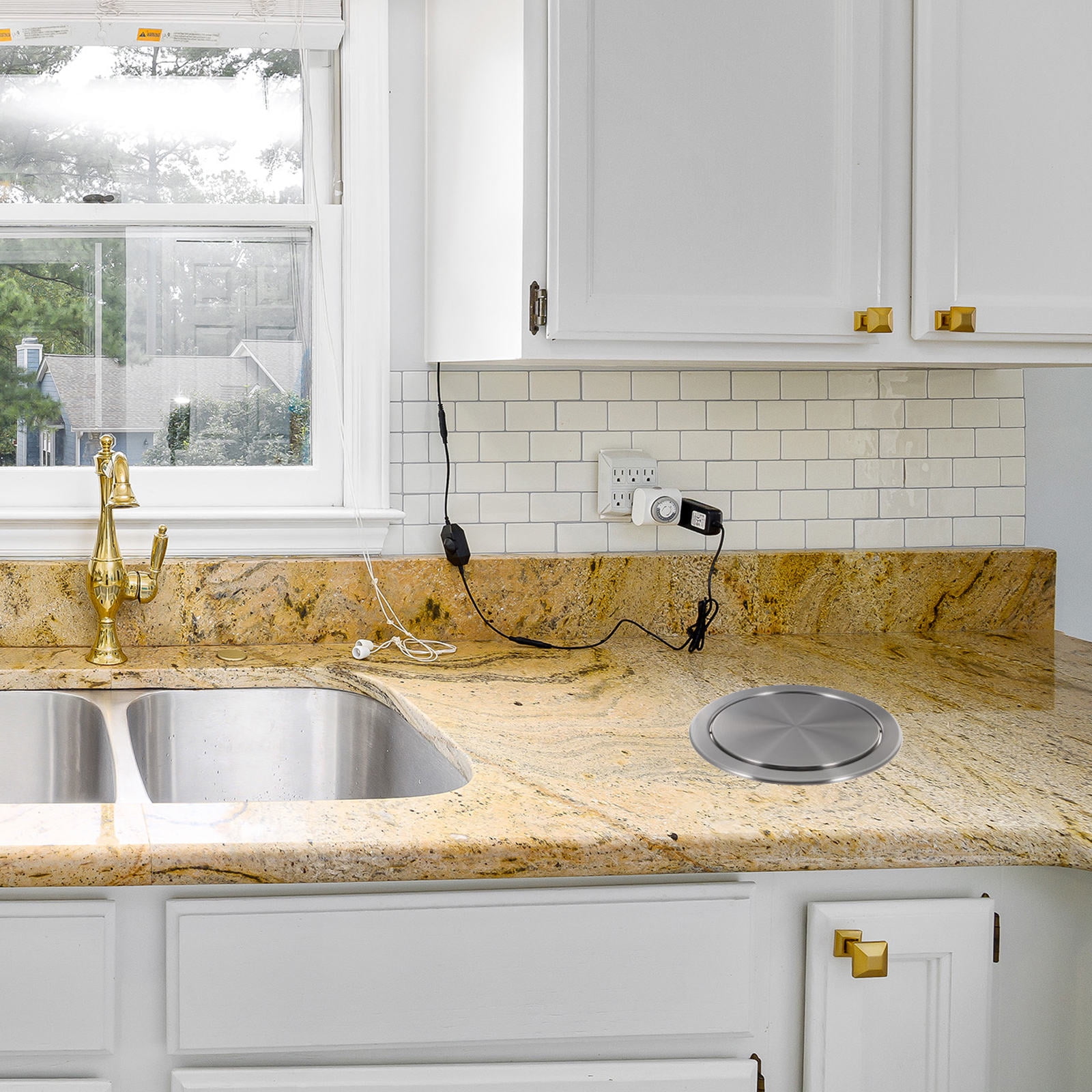 GOOHOCHY MLINS Stainless Steel Trash Chute Grommets for Countertops ...