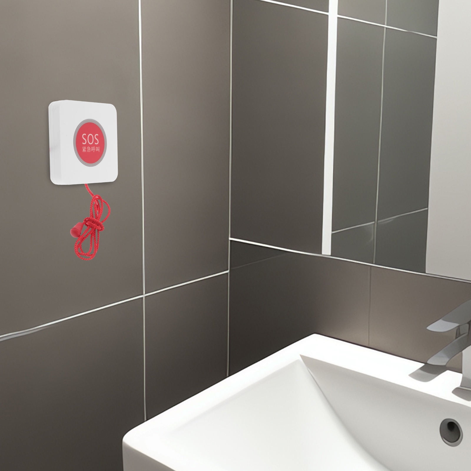 GOOHOCHY Emergency Call Button Switch Touch Pull Cord One-Key Alarm ...