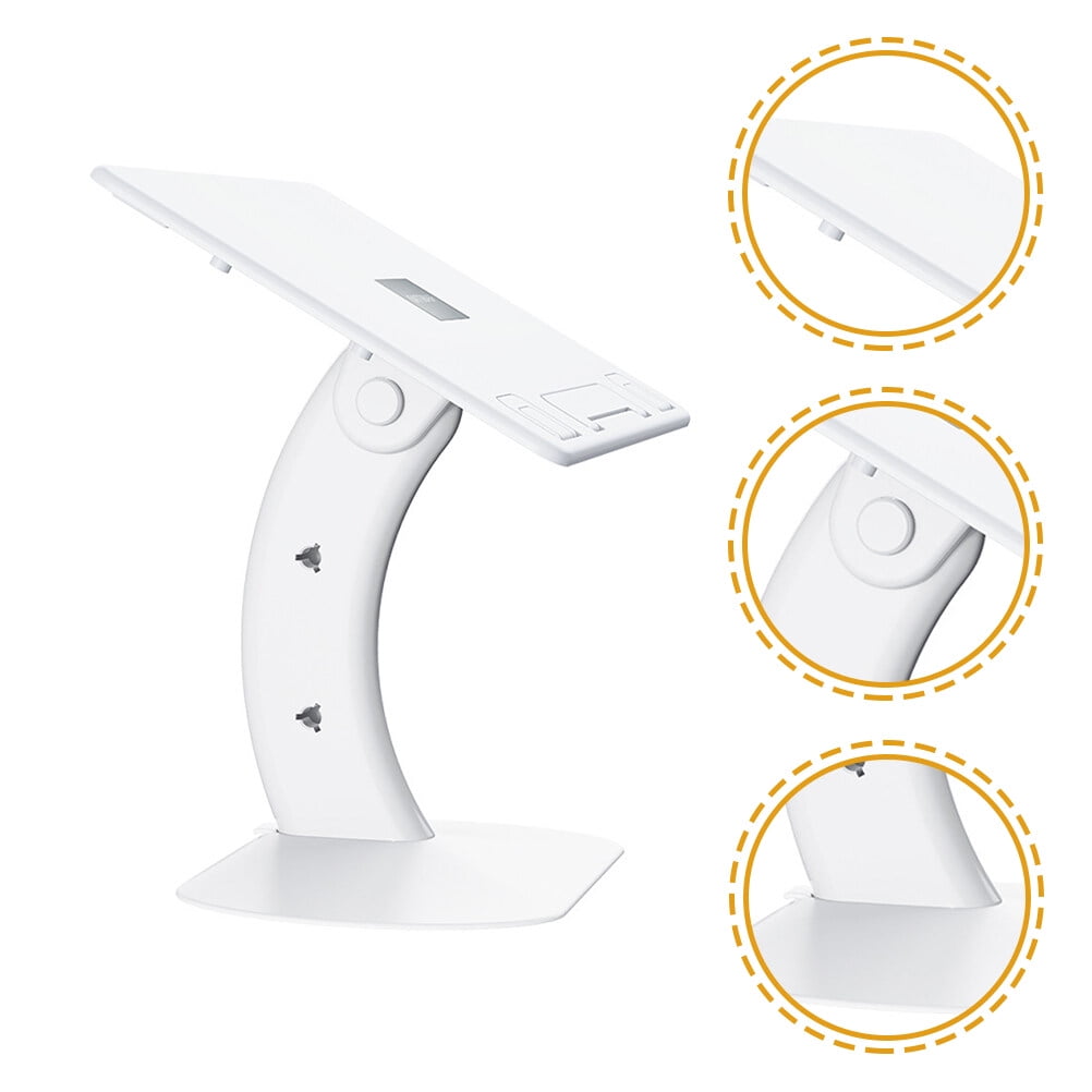 GOOHOCHY Ergonomic Laptop Stand for Desk White PC Material Adjustable ...