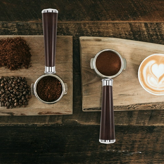 GOOHOCHY Espresso Portafilter Handle Solid Wood Coffee Maker Grip 1 Set ...