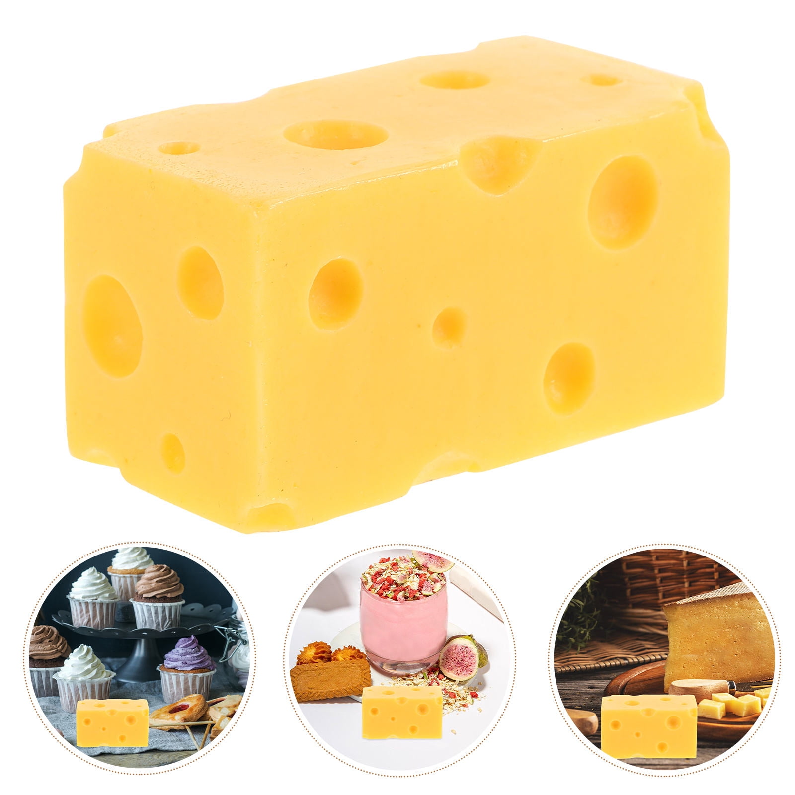 GOOHOCHY Fake Cheese Decoration For Miniature Food Display Artificial ...