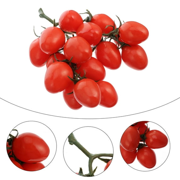 GOOHOCHY Fake Fruit Cherry Tomatoes for Home Party Decoration and ...