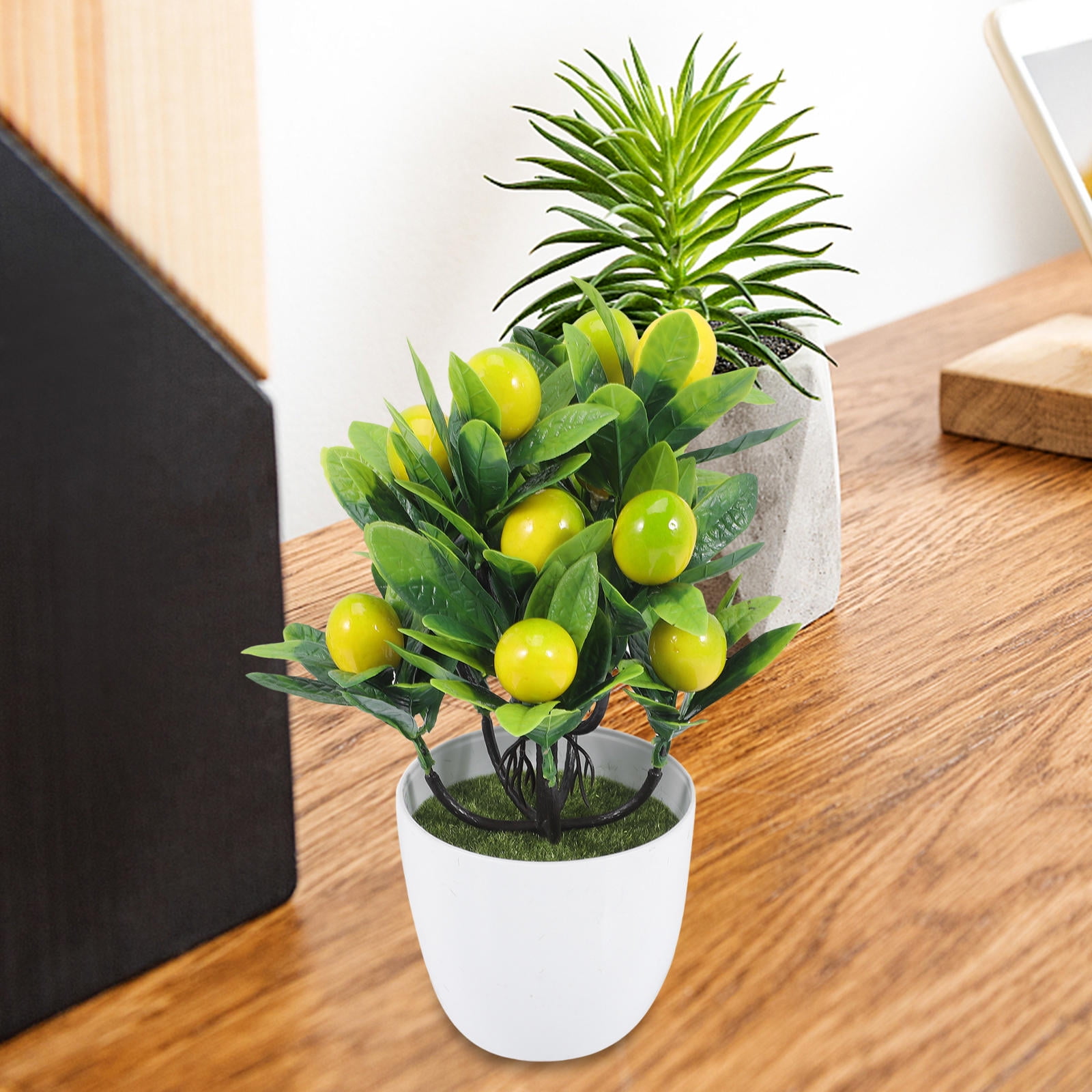 GOOHOCHY Fake Lemons Faux Lemon Potted Plant Lemon Tree Bonsai Lemon ...