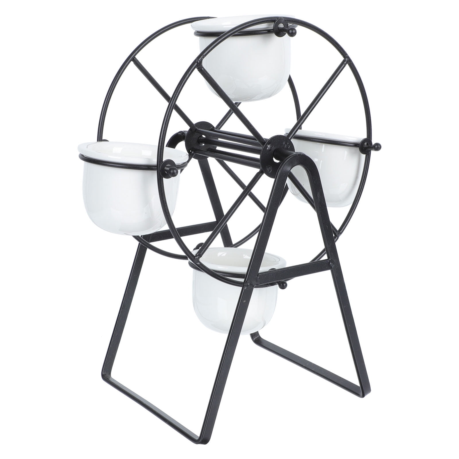 GOOHOCHY Ferris Wheel Flower Pot Desktop Planter Decoration Decorations ...