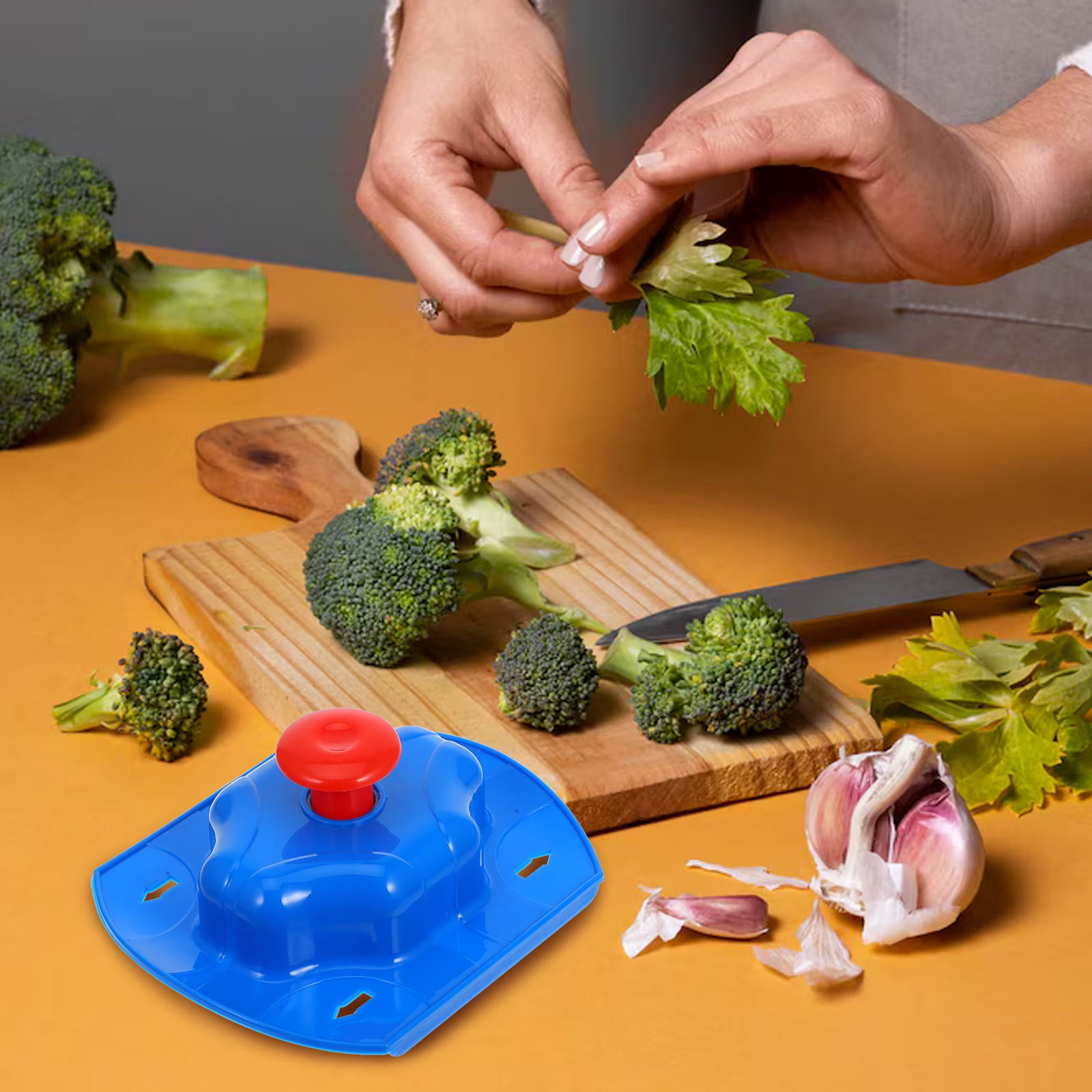 GOOHOCHY Finger Protector for Cutting Vegetables Shield Food Sky-blue ...