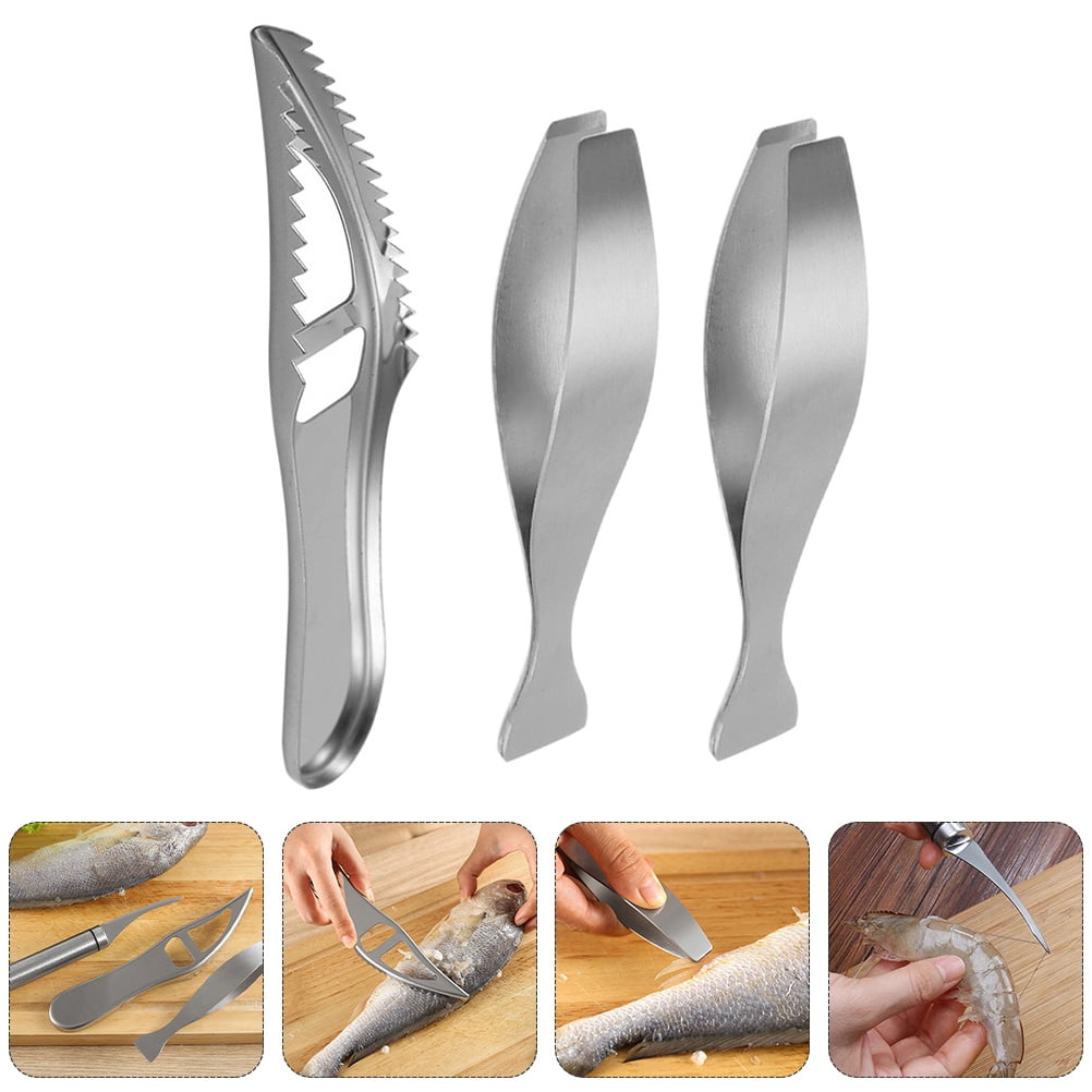 Mobutofu Fish Bone Tweezers Ergonomic Handle Seafood Cleaning 1 Set 7 ...