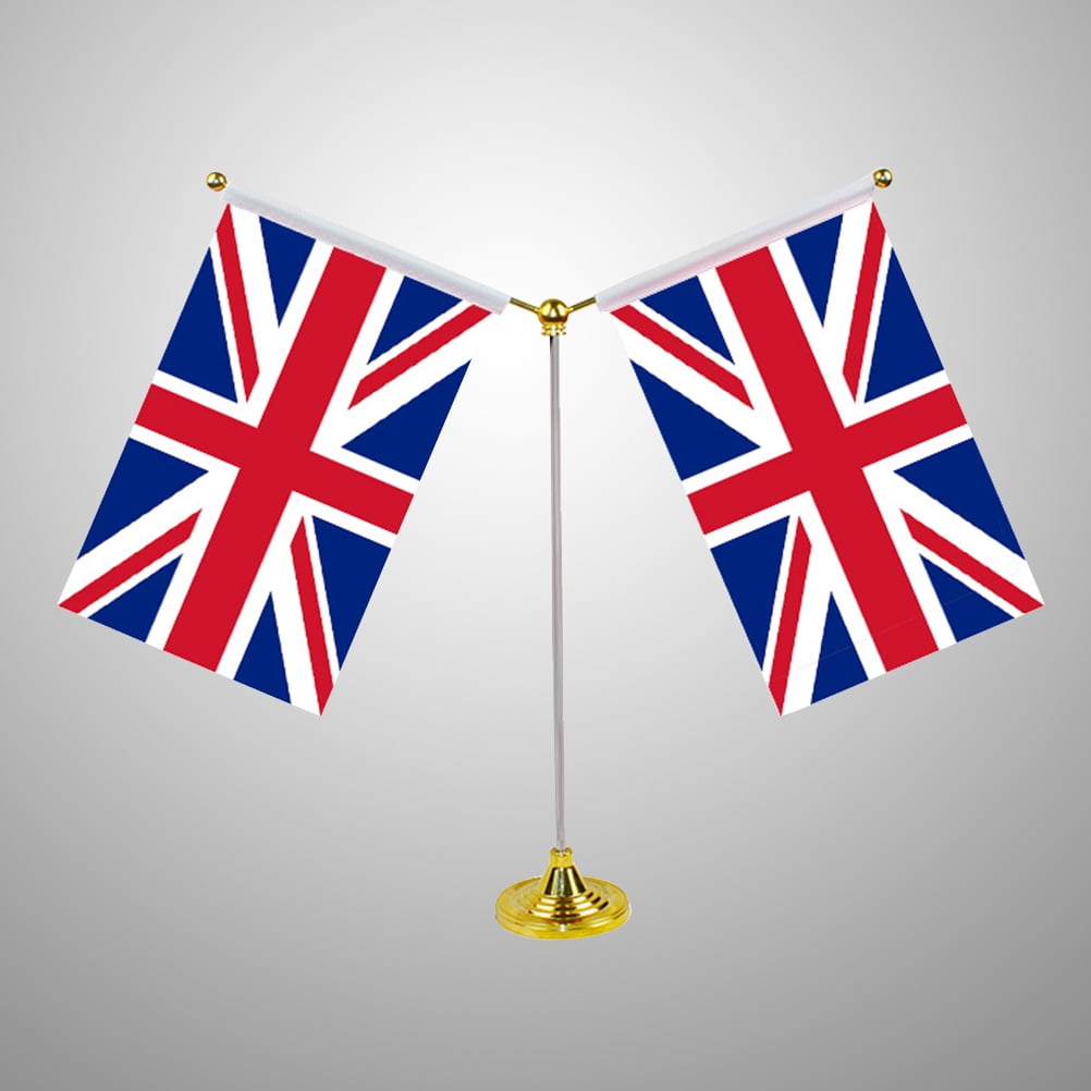 GOOHOCHY Flags Stainless British Flag Table Decoration Flag Size Office ...