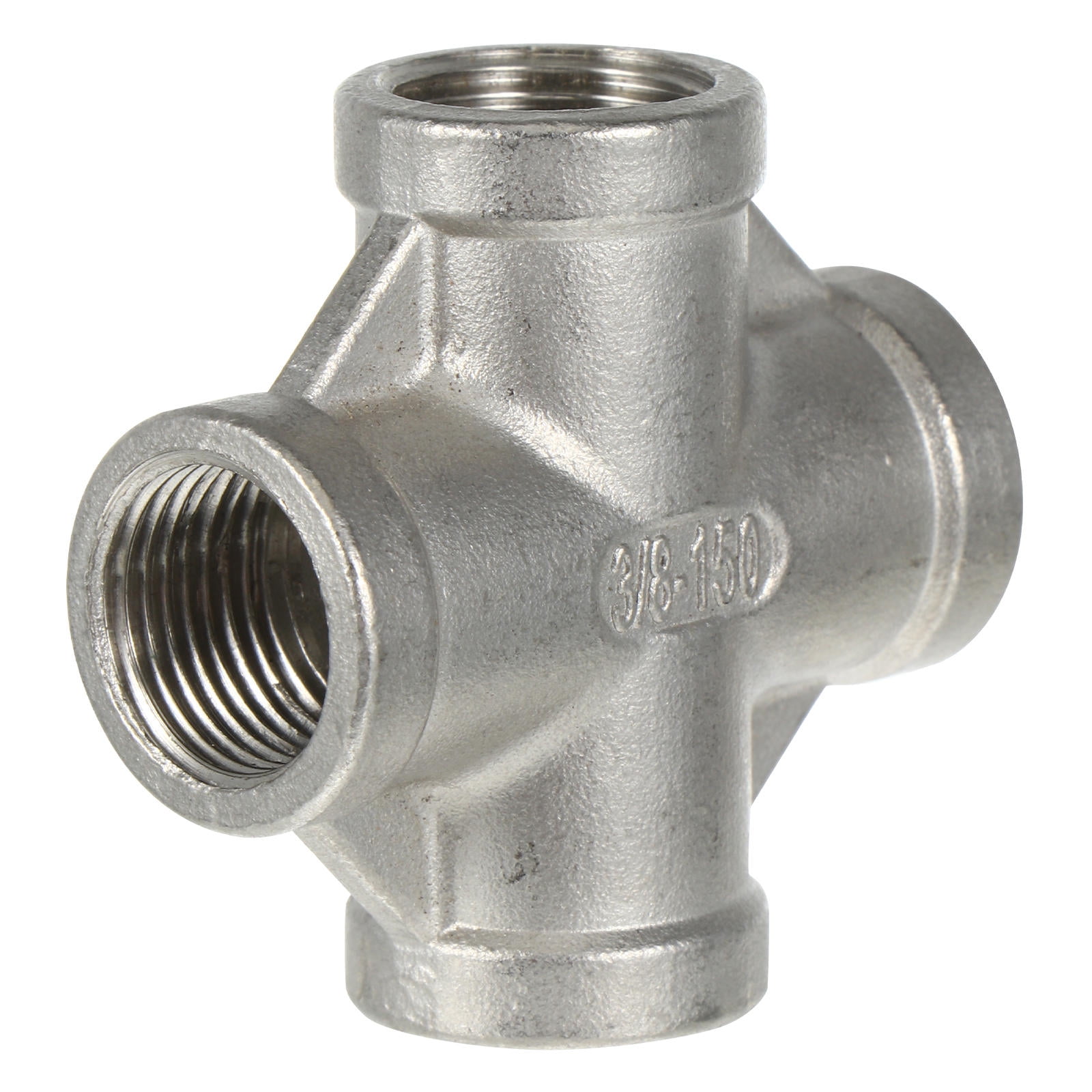 GOOHOCHY Four-way Water Connector Stainless Steel Quad Center ...