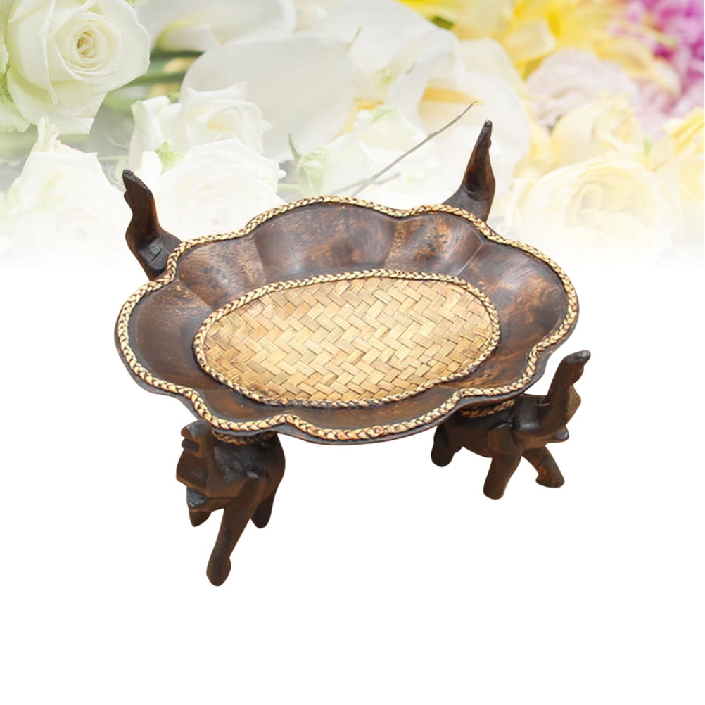 GOOHOCHY Fruit Snacks Decorative Tray Tall Dim Sum Plate Pretty Dish ...