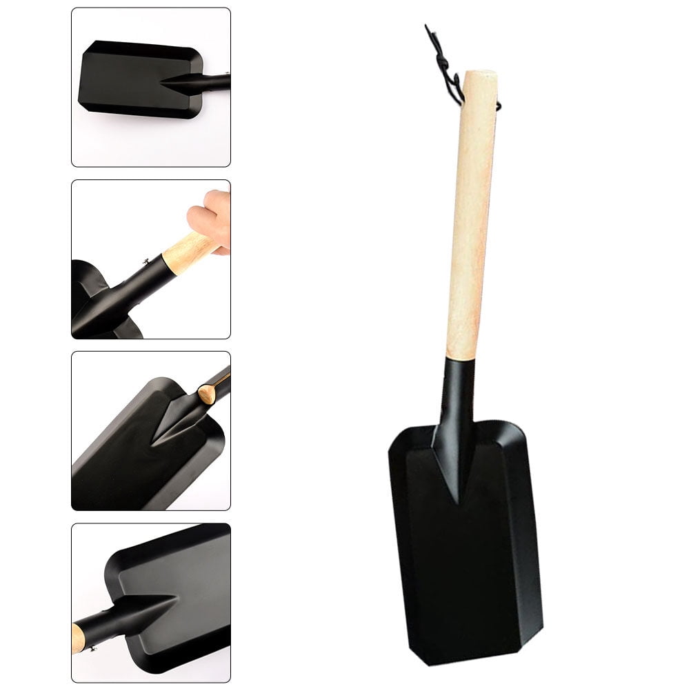 FUTUREORYY 1Pc Black Wood Digging Spade for Garden Work 15.6x3.9x1.4in ...